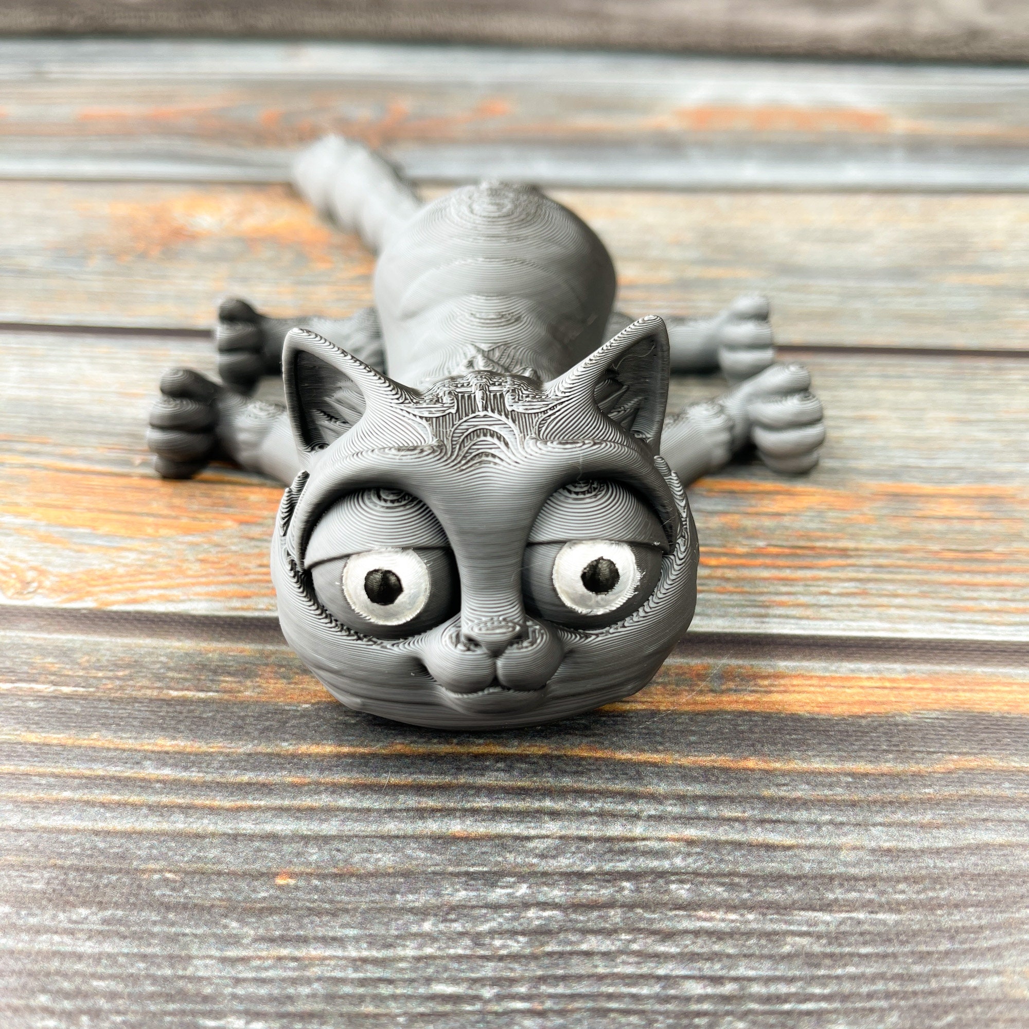 Cat Articulated 3D Printed Fidget Figure - Etsy