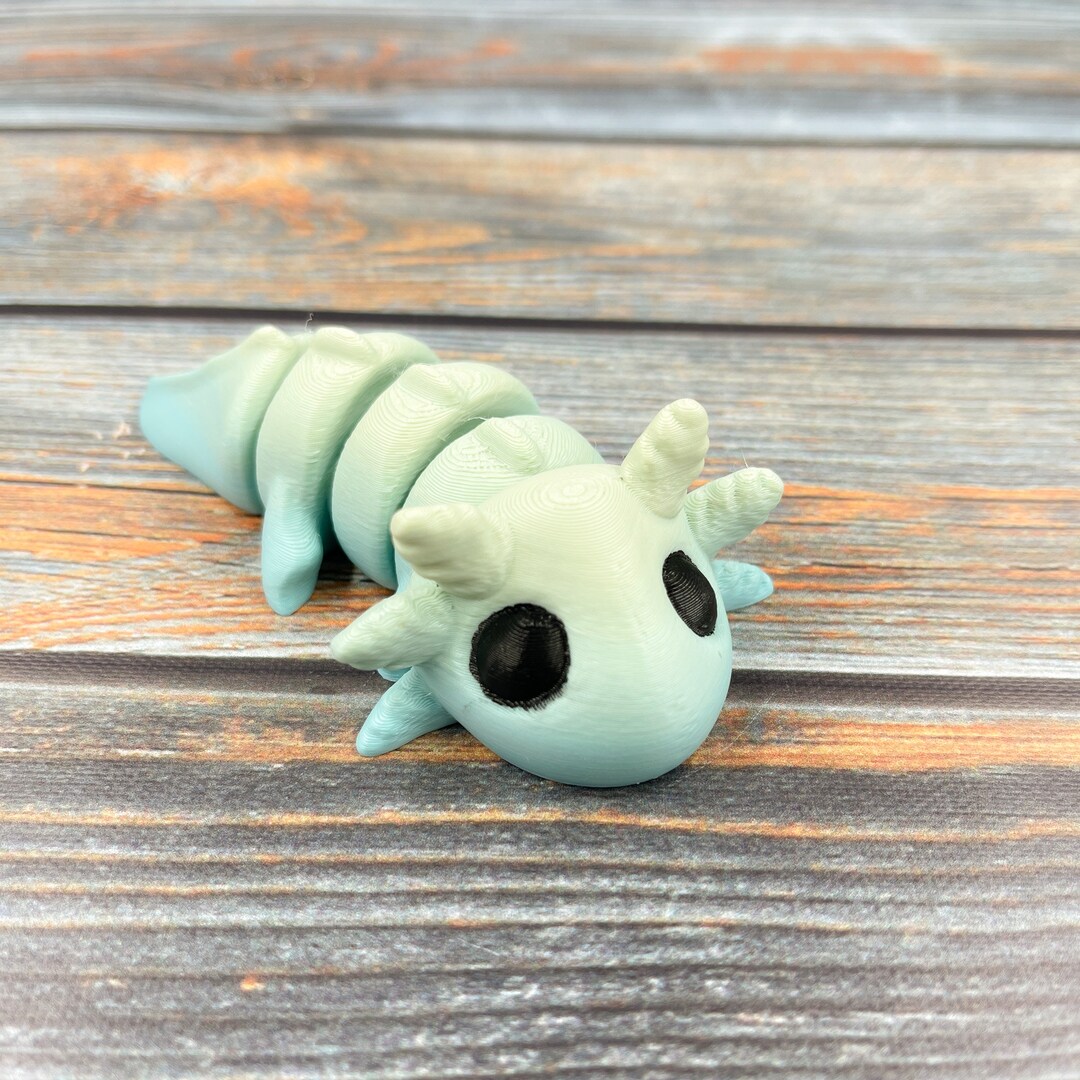 Baby Axolotl 3D Printed Articulated Fidget Figure - Etsy