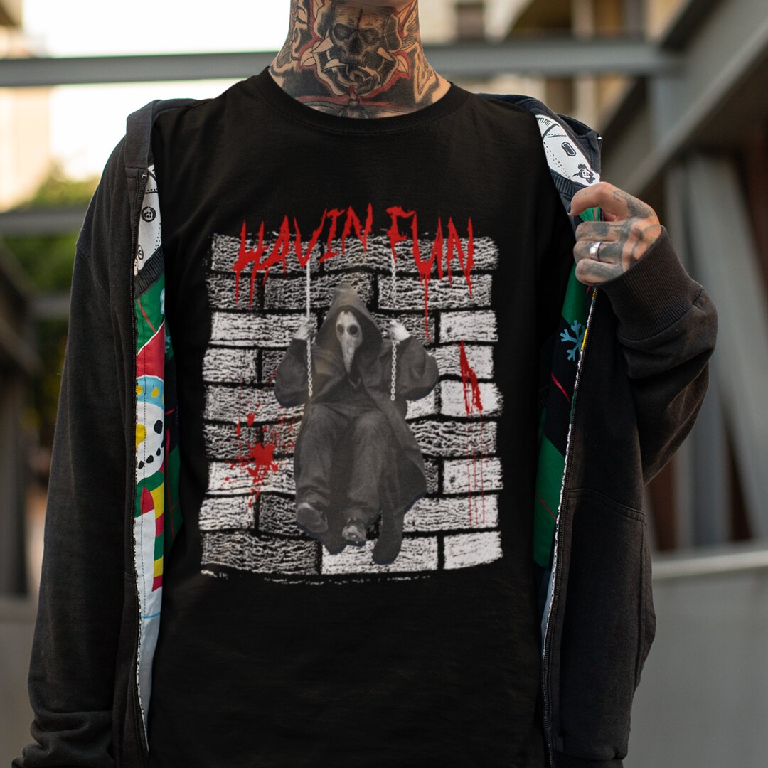 Plague Doctor Grunge Tshirt, Alternative Clothing Black Death Tour ...