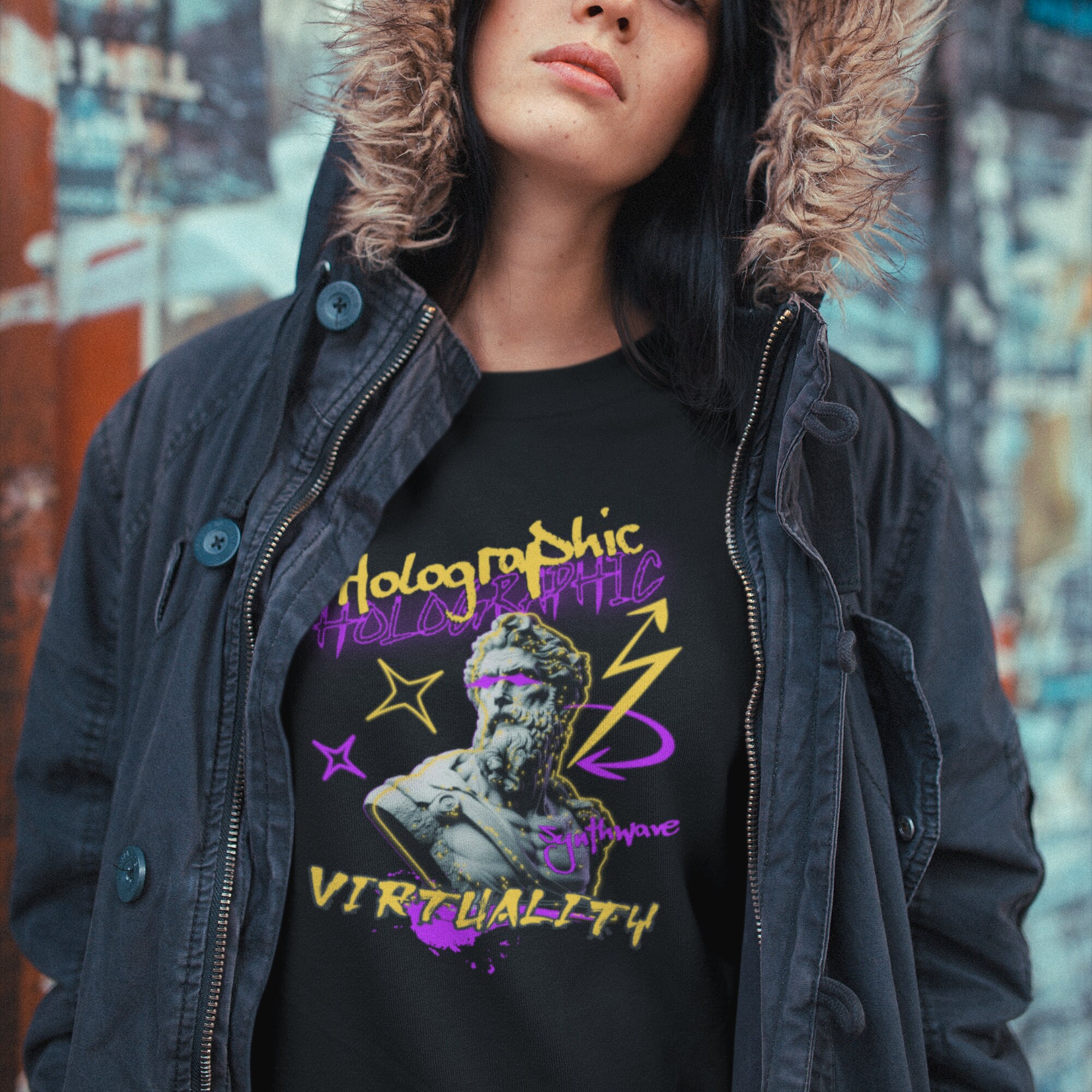 Vaporwave Trippy Sweatshirt, Alternative Clothing Retrowave 90s ...