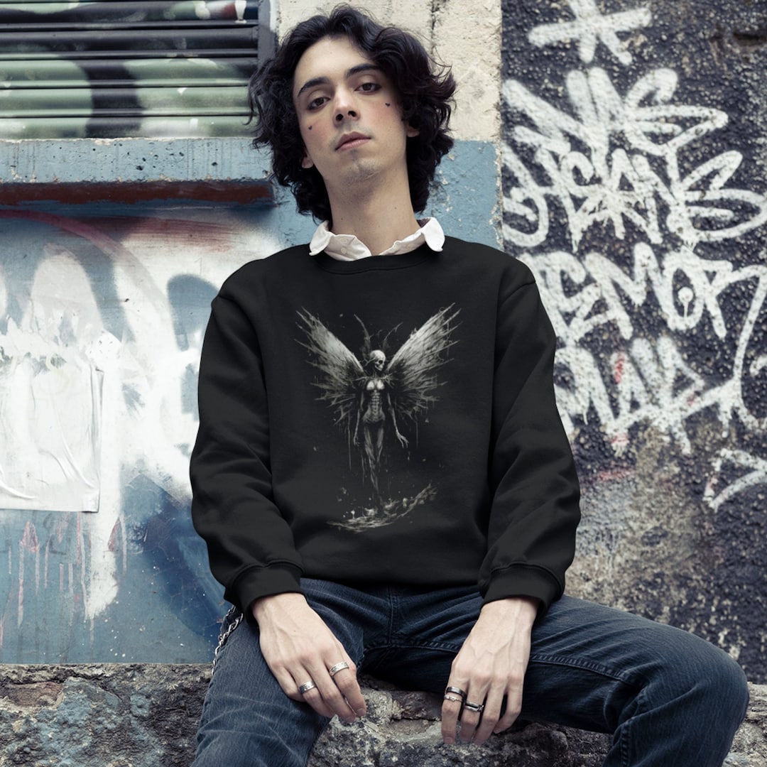 Fairy Grunge Weirdcore Shirt, Alternative Clothes Undead Fairy T-shirt ...