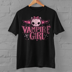 Kawaii Vampire Pastel Goth Tshirt, Scenecore Emo Appeal Alternative ...