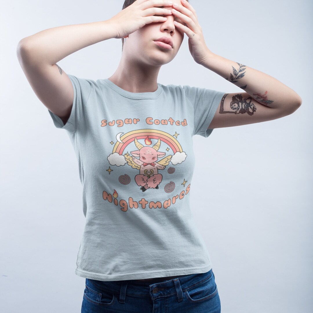 Devil Goat Hex Top, Creepy Cute Pastel Goth Alternative Clothing, Yami ...