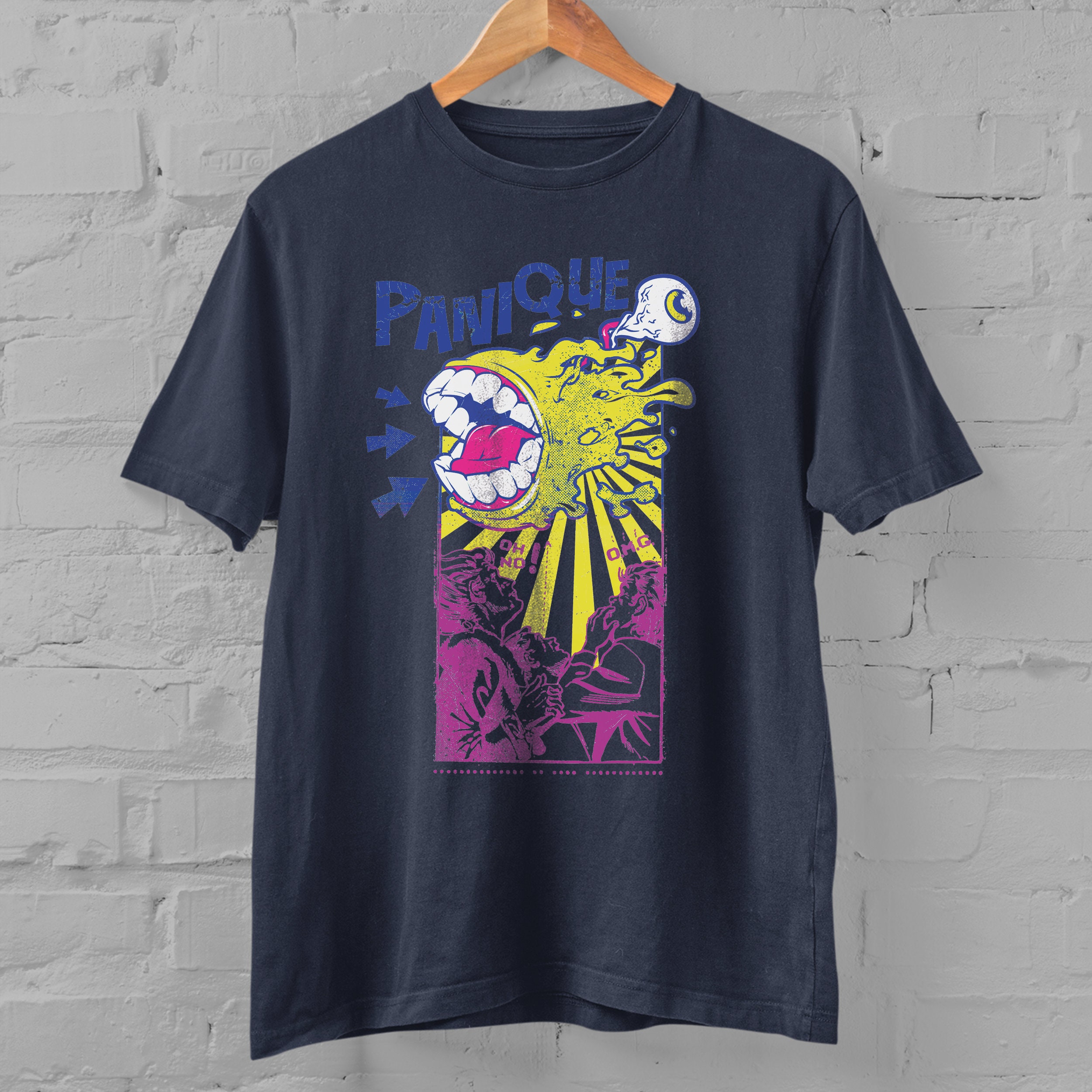 Colourful Punk Comic Tshirt, Trippy Graphic Alternative Clothing ...