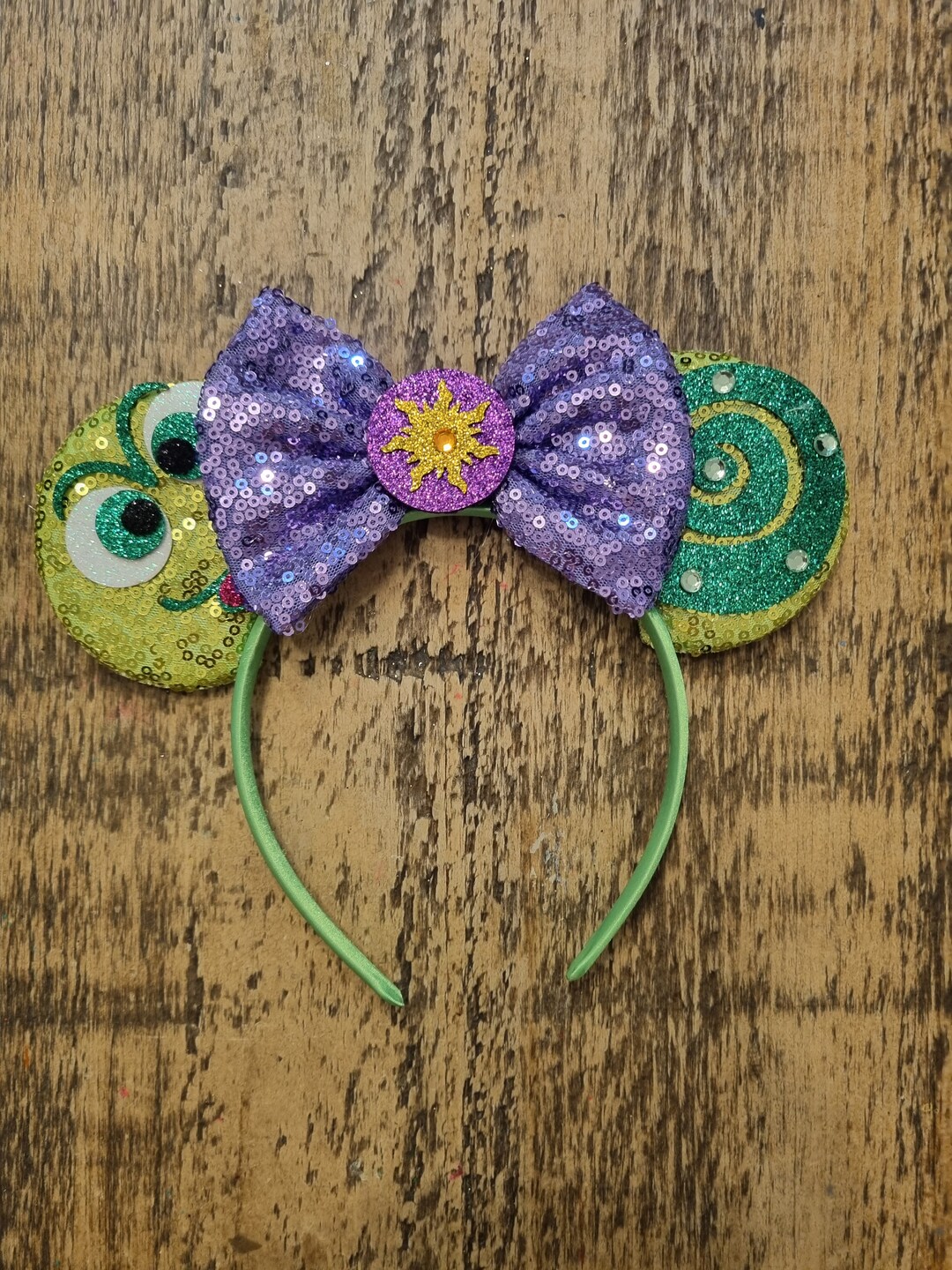 Disney Tangled Pascal Rapunzel Mickey Mouse Ears Headband - Etsy