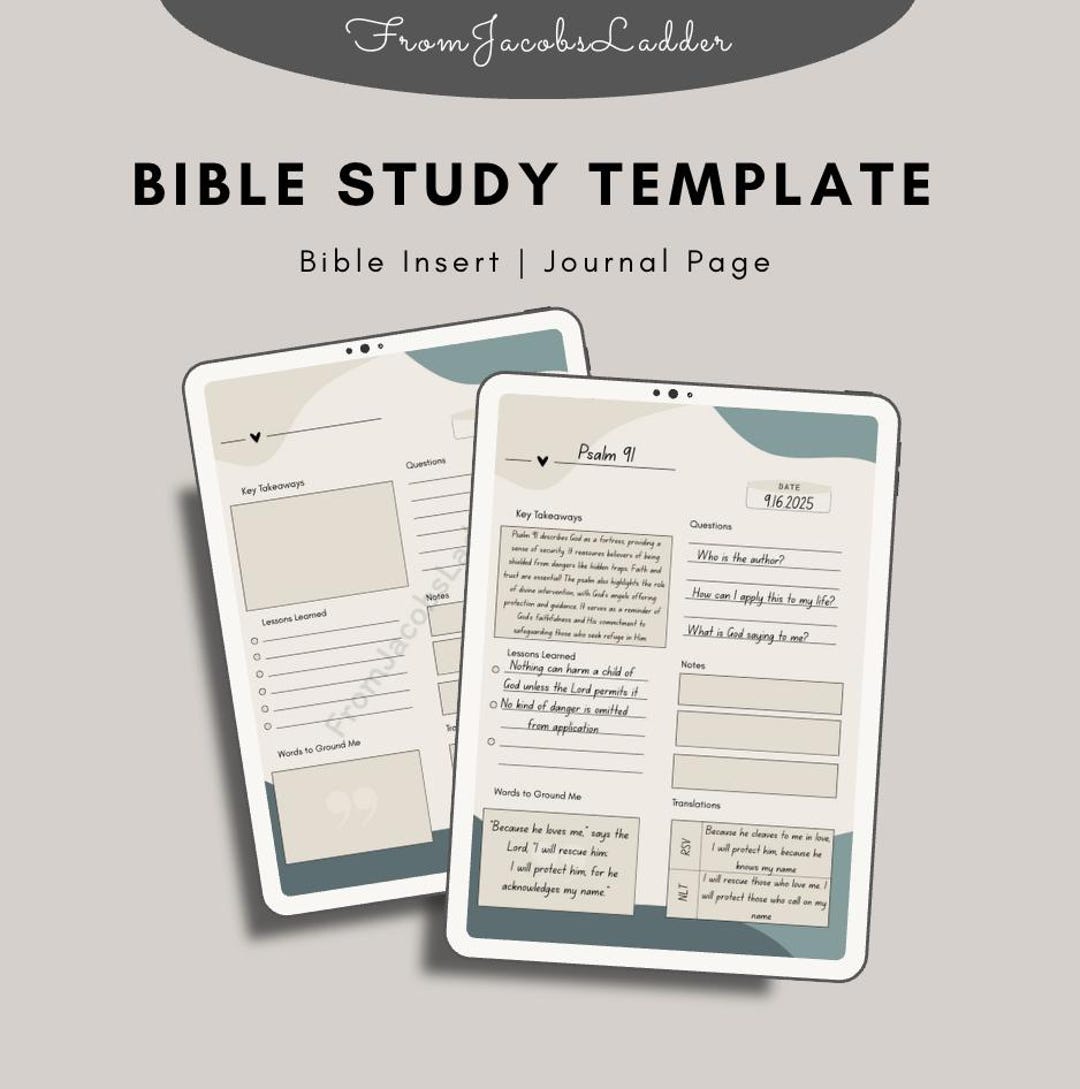 Printable Bible Study Page | Bible Journaling Insert | Prayer Journal ...