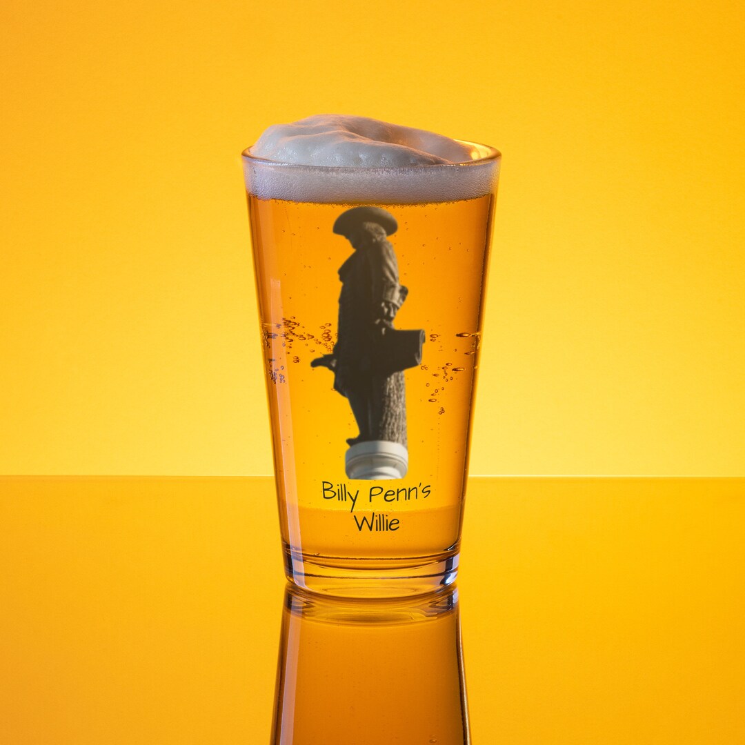 Billy Penn's Willie Pint Glass - Etsy