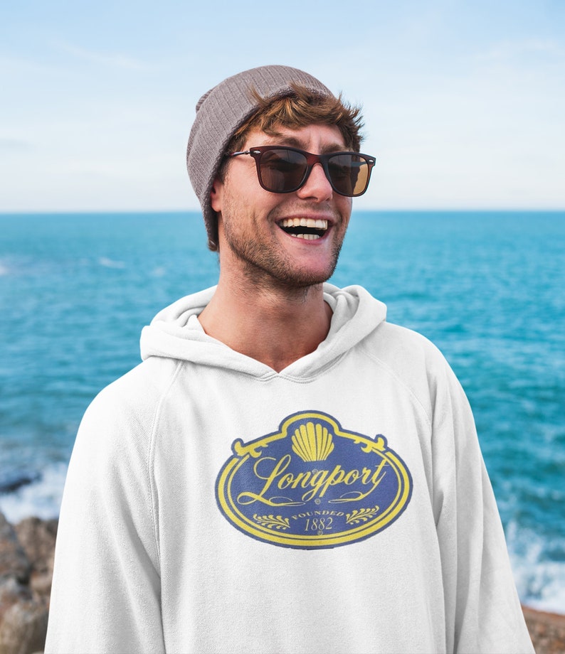 Longport NJ Hoodie, Smiley Water Tank Logo - Etsy
