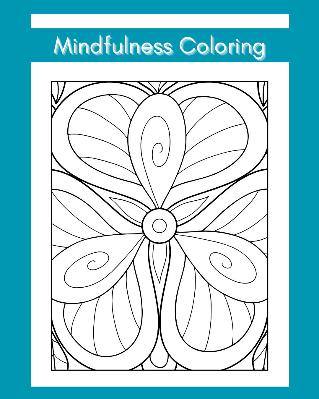 Mindful Coloring Page 6 Printable Pages Mindful Coloring - Etsy