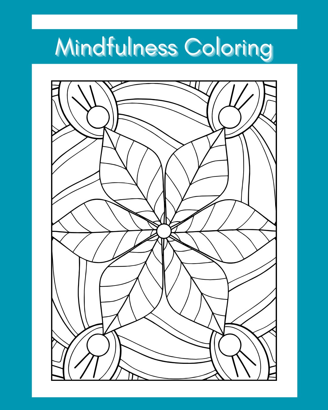 Mindful Coloring Page 6 Printable Pages Mindful Coloring - Etsy