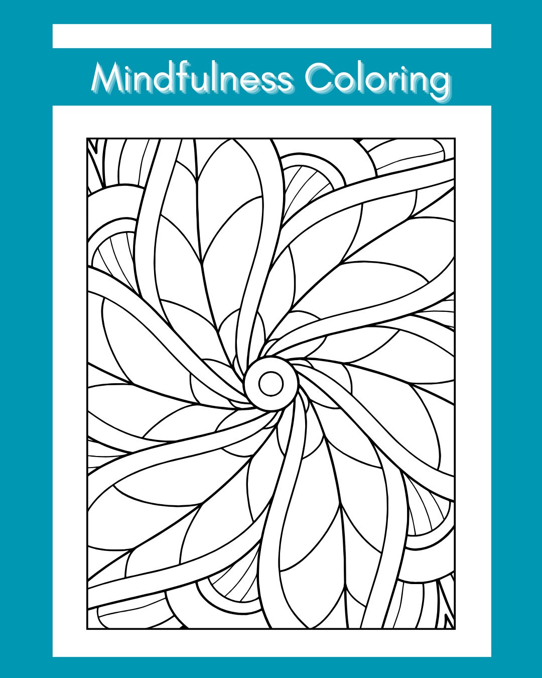 Mindful Coloring Page 6 Printable Pages Mindful Coloring - Etsy