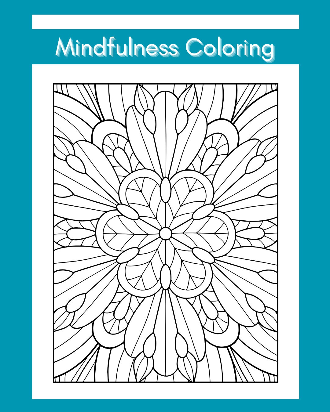 Mindful Coloring Page 6 Printable Pages Mindful Coloring - Etsy