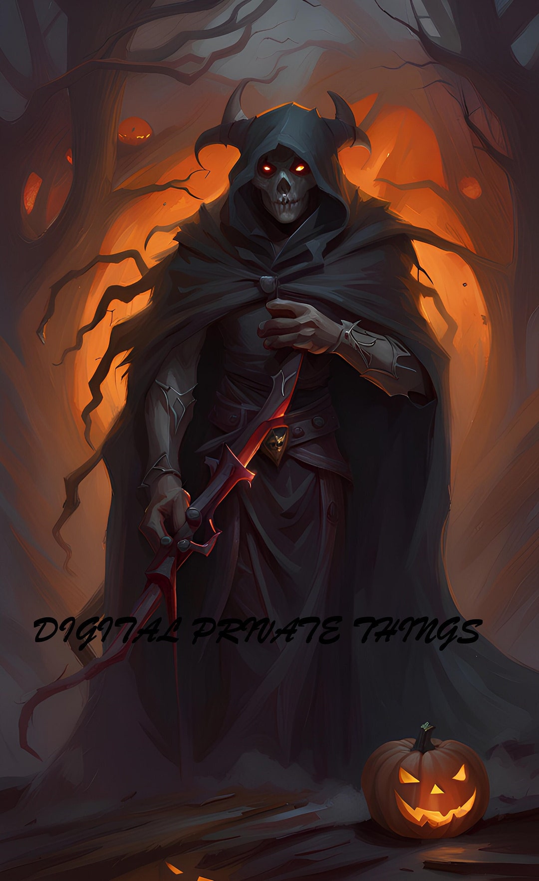 Wear the Devil's Mask: Captivating Photo of Halloween - Etsy
