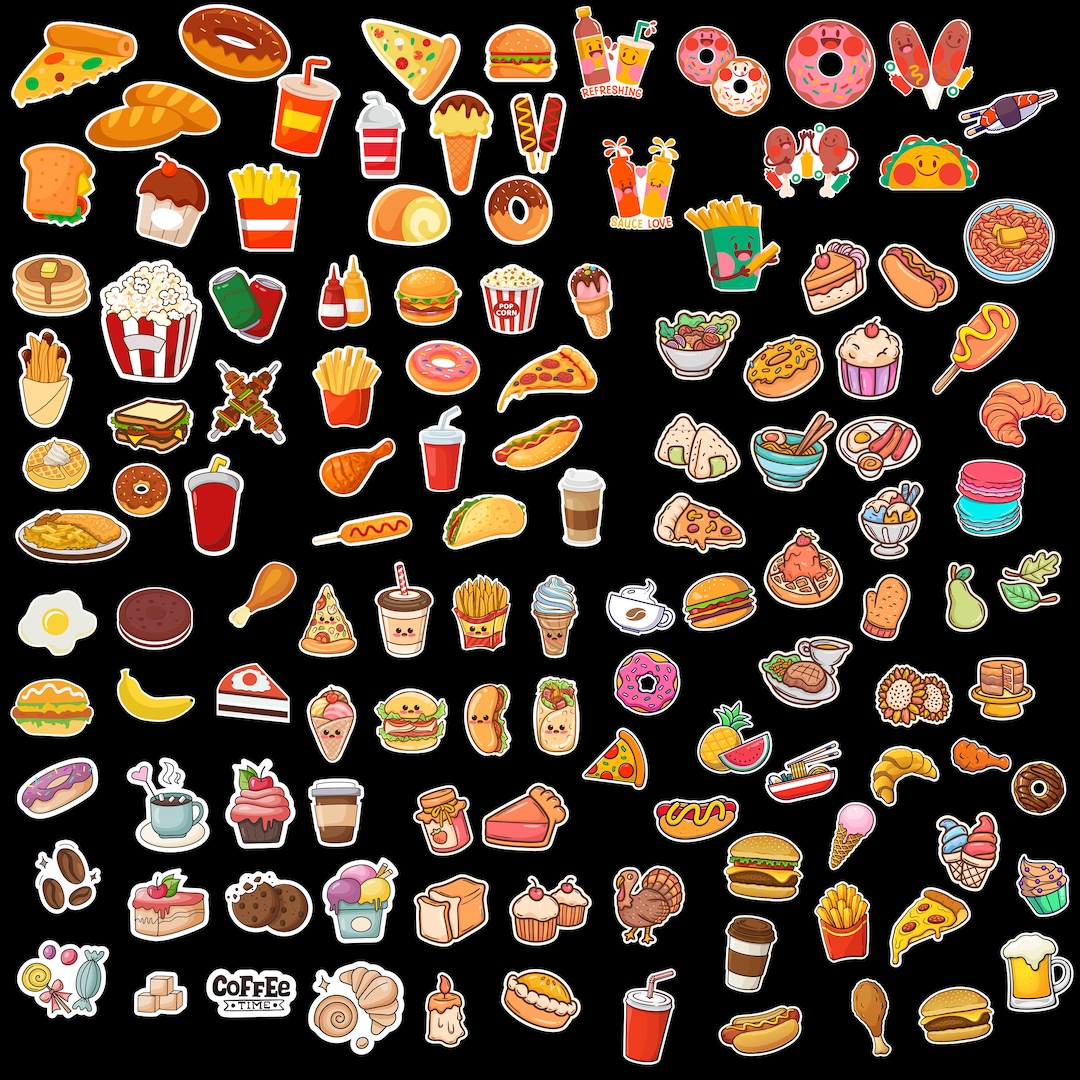 100+ Printable Digital Stickers, 1 PDF and 1 PNG File, Digital Planning ...