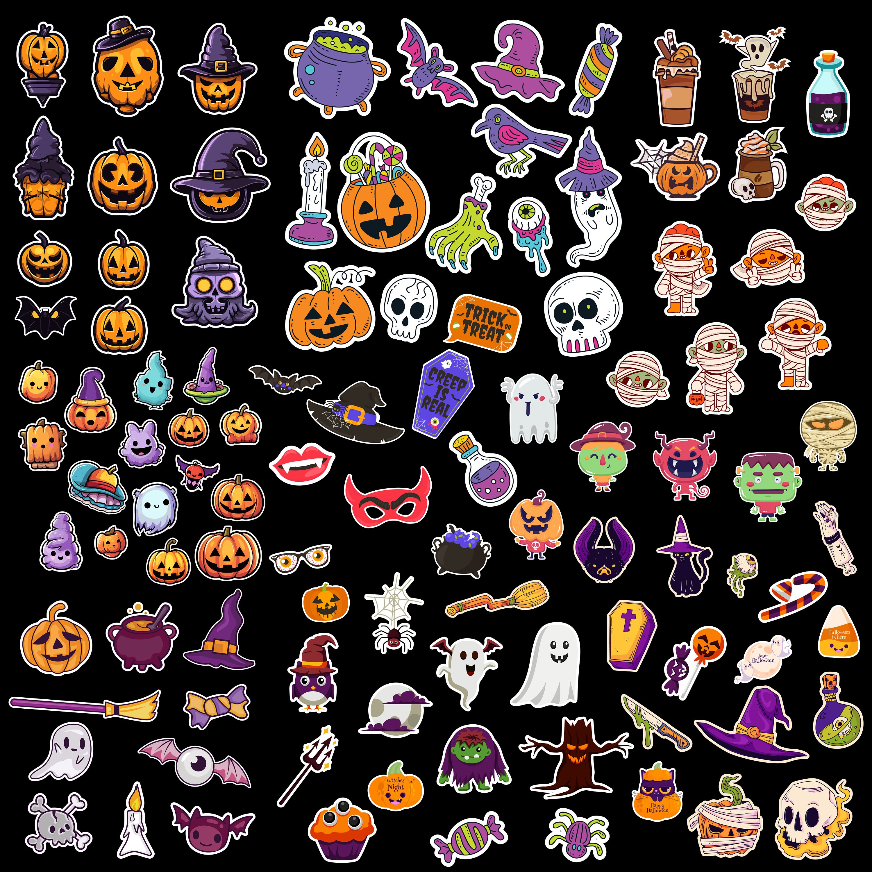 100+ Printable Digital Stickers, 1 PDF and 1 PNG File, Digital Planning ...