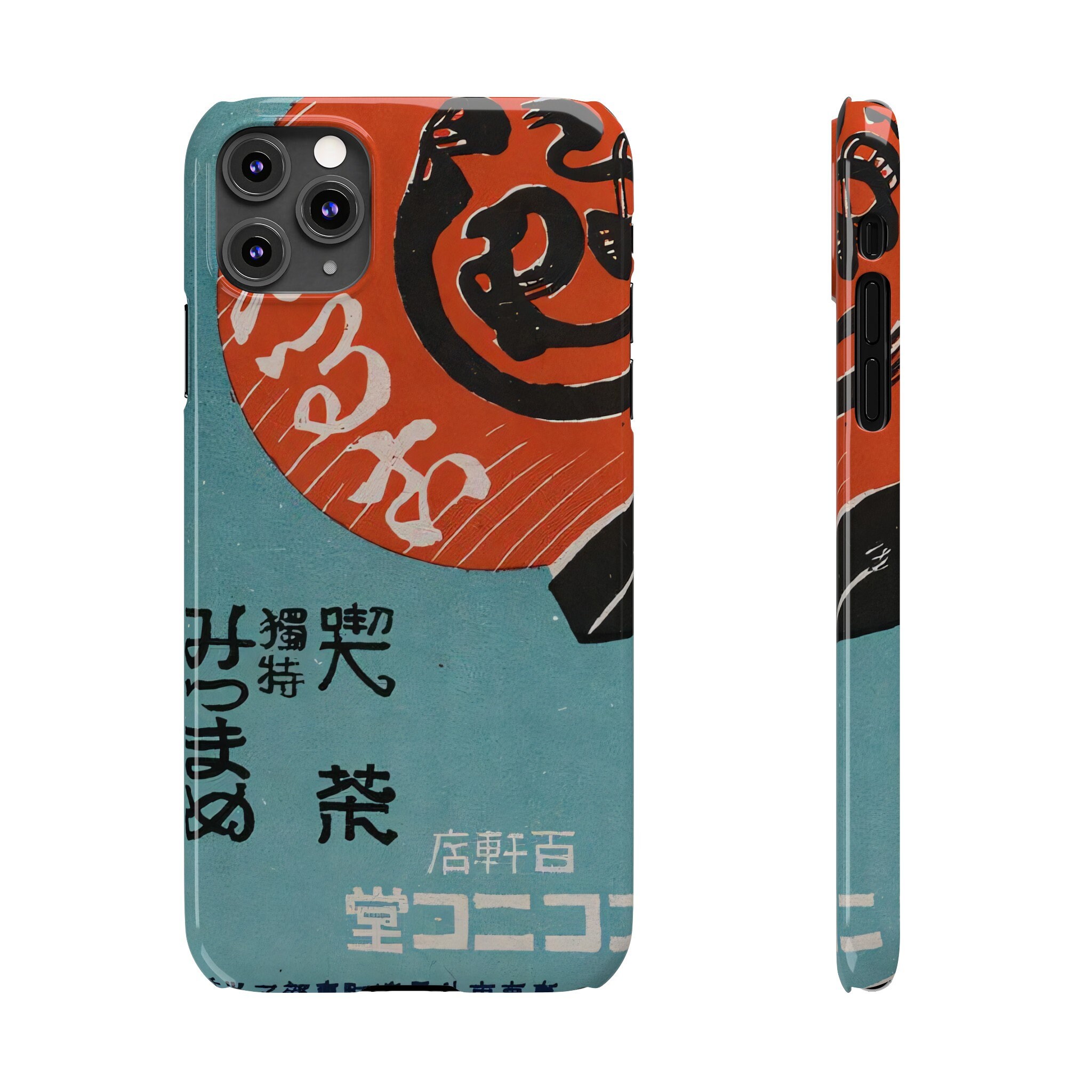 Japanese Vintage Matchbox Label iPhone Case Collage & Calligraphy ...