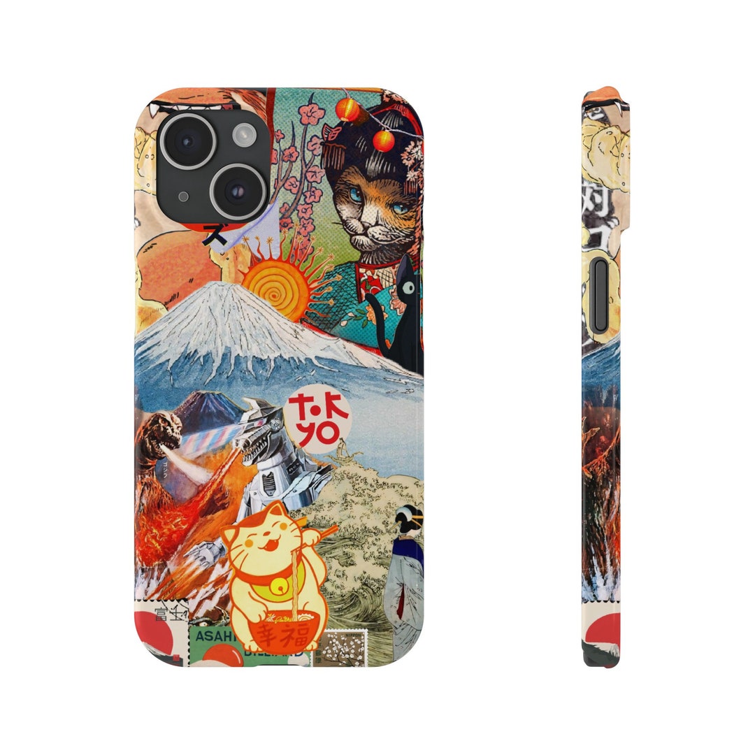 Whimsical Asian Collage iPhone Case | Vintage Luxury Designer Phone ...
