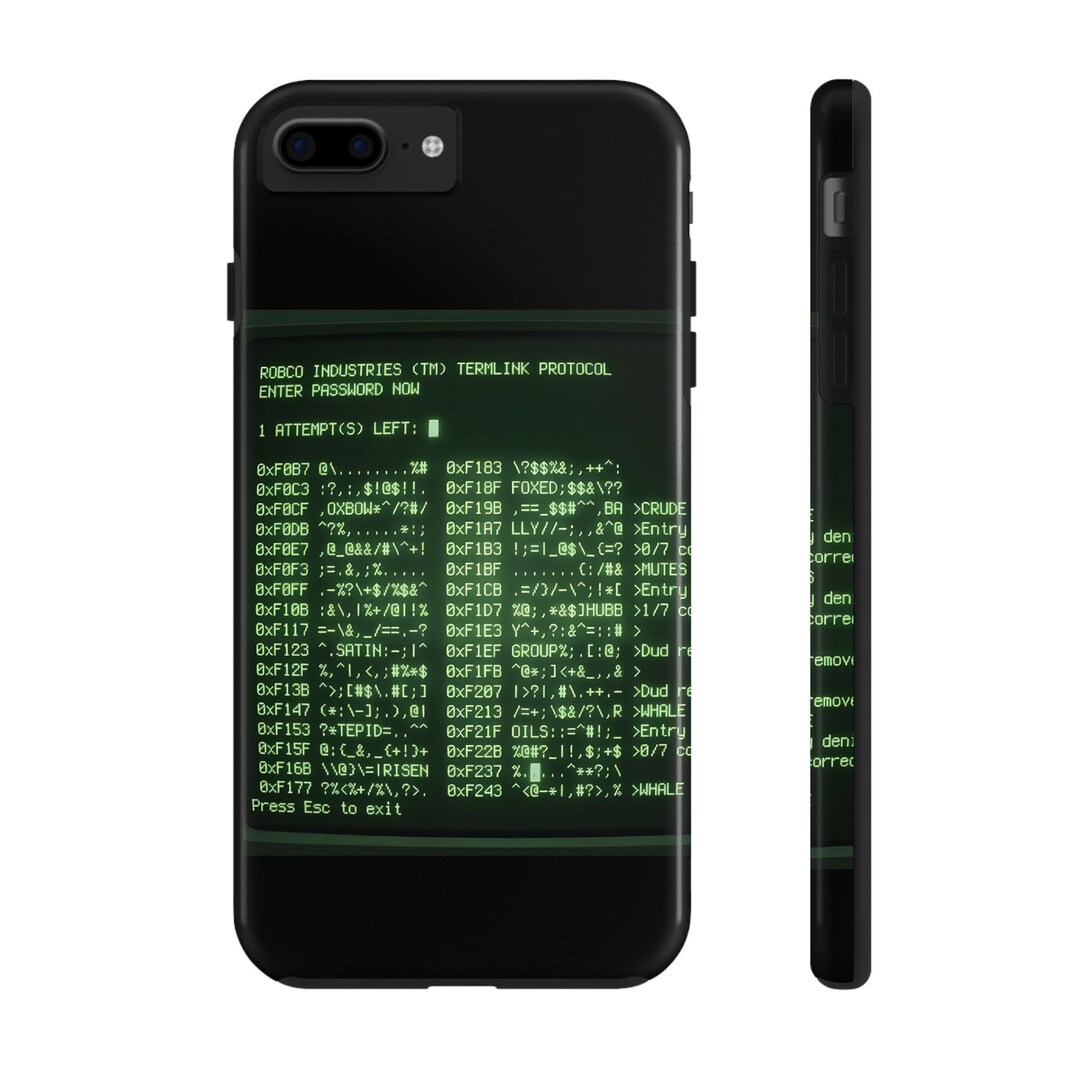 Trendy Post-apocalyptic Terminal Screen Designer iPhone Case - Elegant ...