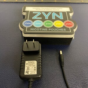 ZYN Lighted Sign!! - DESKTOP Sized! LED Light up Sign, Mini Acrylic ...