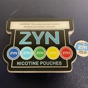 ZYN Lighted Sign!! - DESKTOP Sized! LED Light up Sign, Mini Acrylic ...