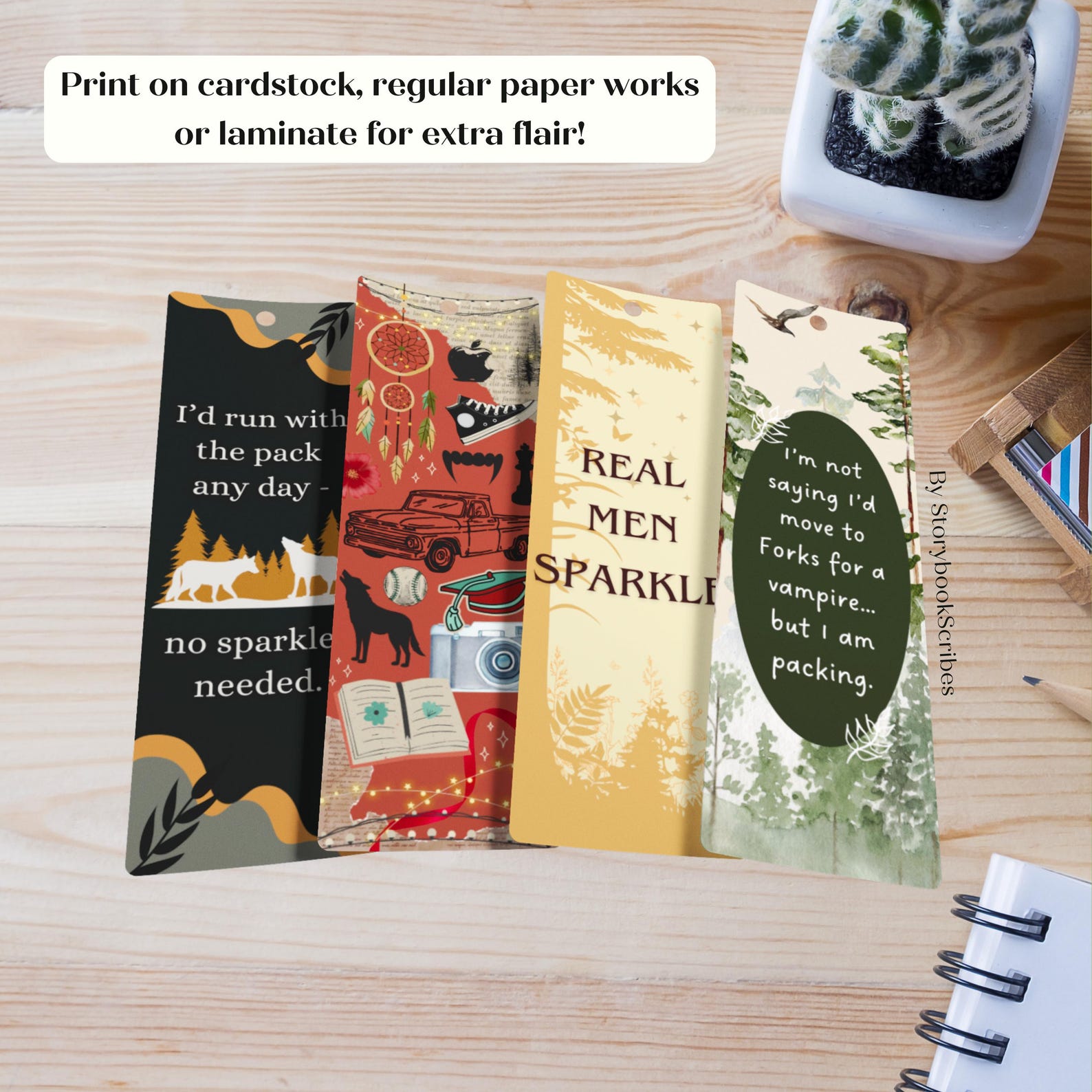 18 Twilight Core Printable Bookmarks | Instant Download PNG PDF ...