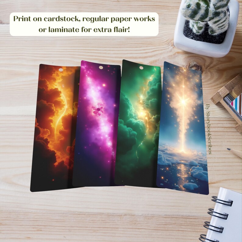 22 Galaxy Printable Bookmarks | Instant Download PNG PDF | Fantasy ...