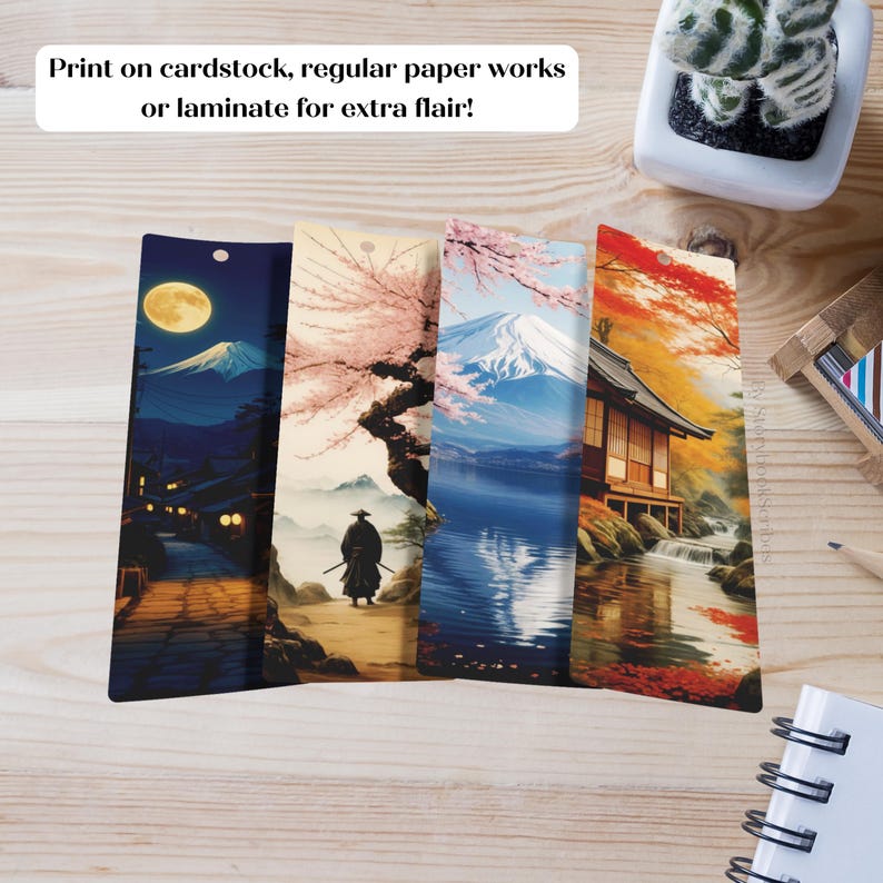 10 Traditional Japan Inspired Printable Bookmarks | Instant Download ...