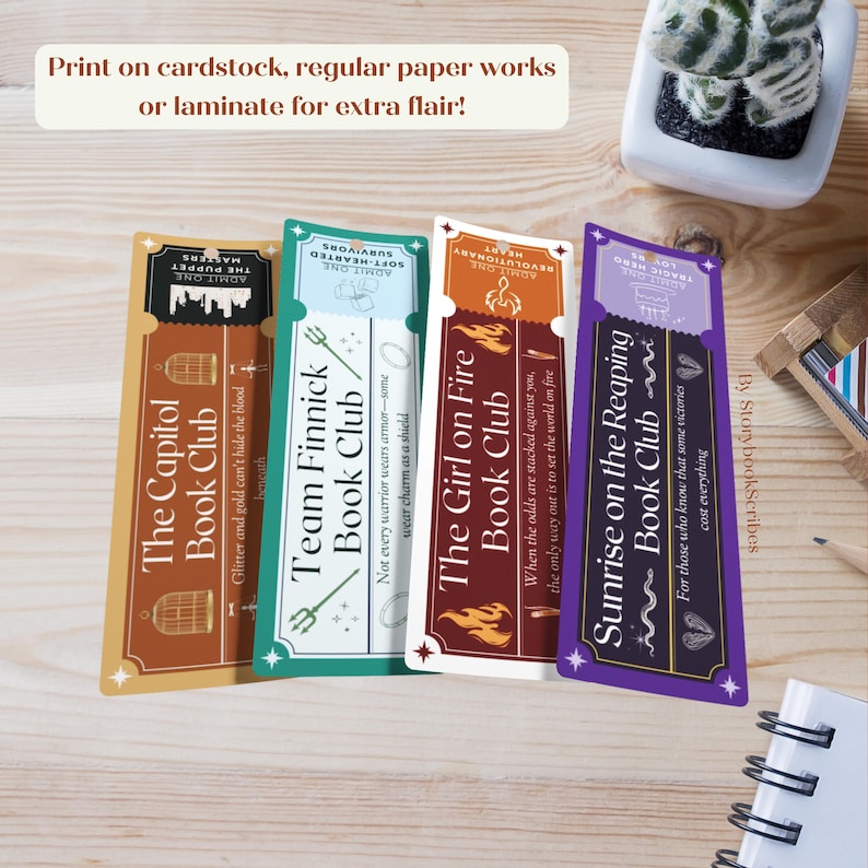 16 Hunger Games Inspired Book Club Printable Bookmarks | Instant ...