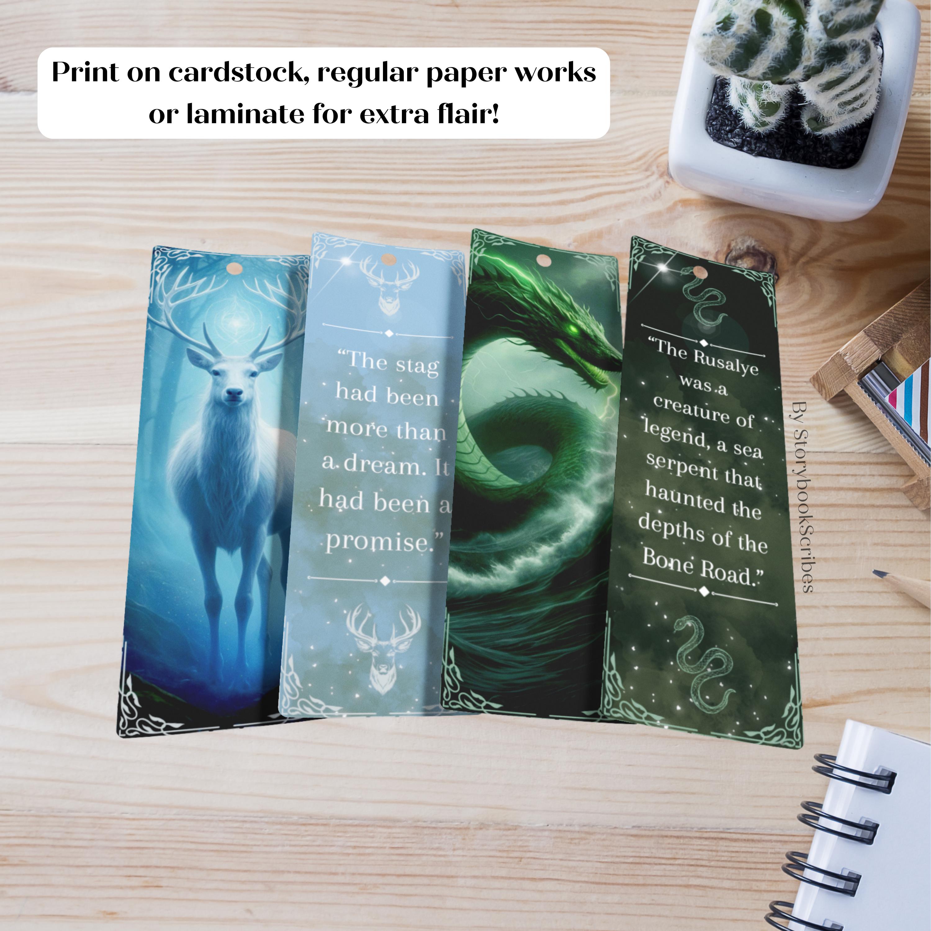 6 Shadow and Bone Inspired Printable Bookmarks Instant Download PNG PDF ...