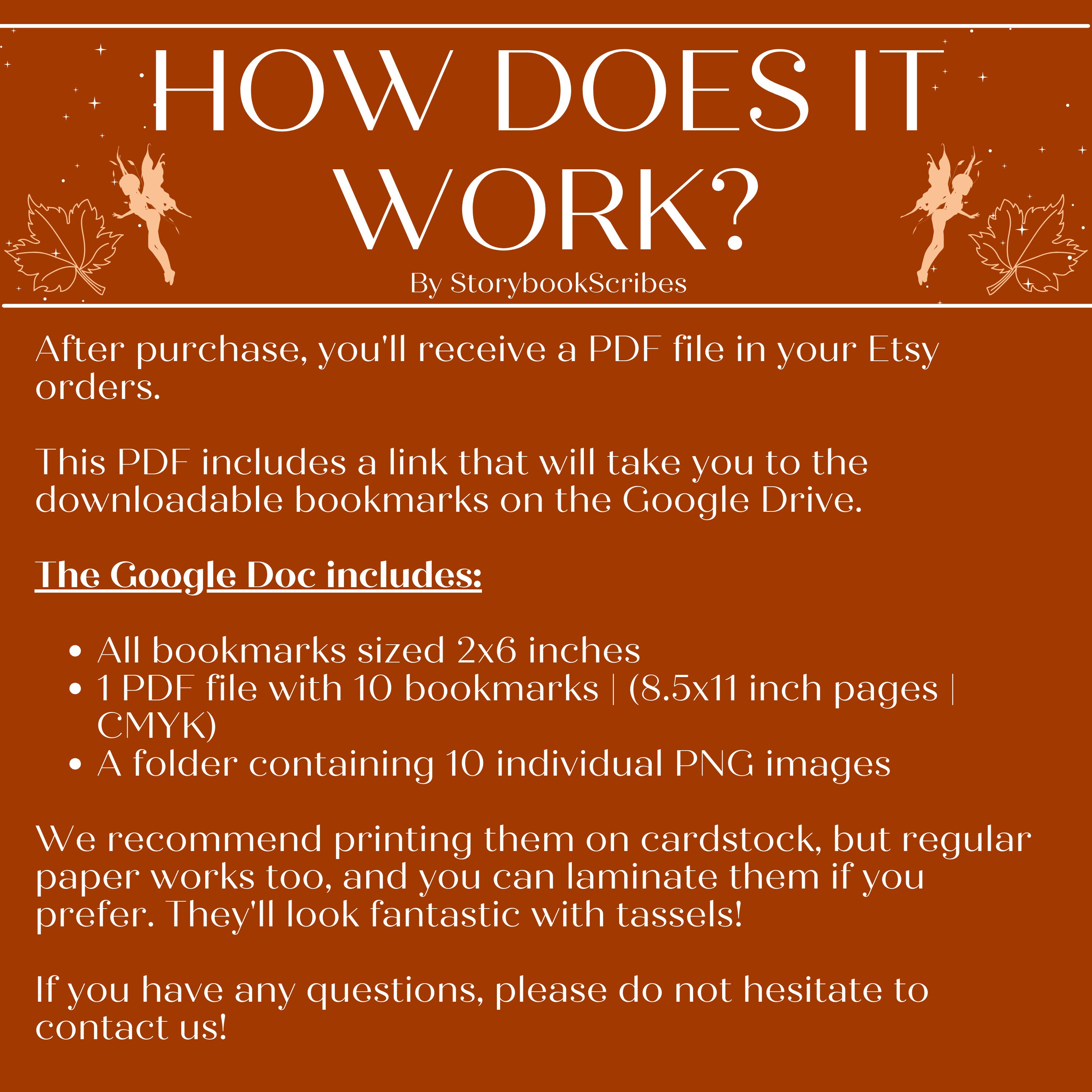 10 'ACOTAR: Autumn Court' Inspired Digital Bookmarks Instant Download ...