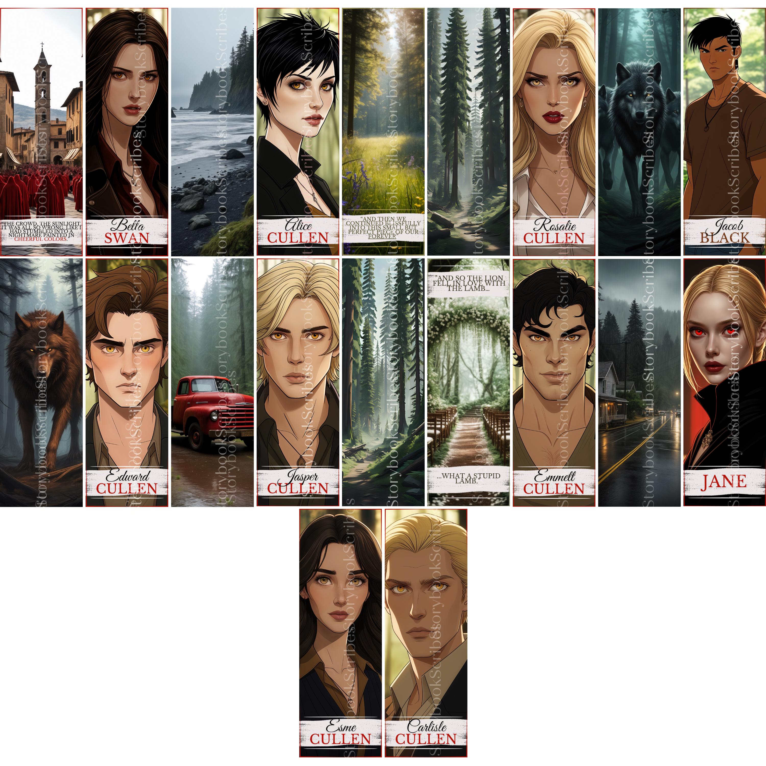 20 Twilight Inspired Printable Bookmarks | Instant Download PNG PDF ...