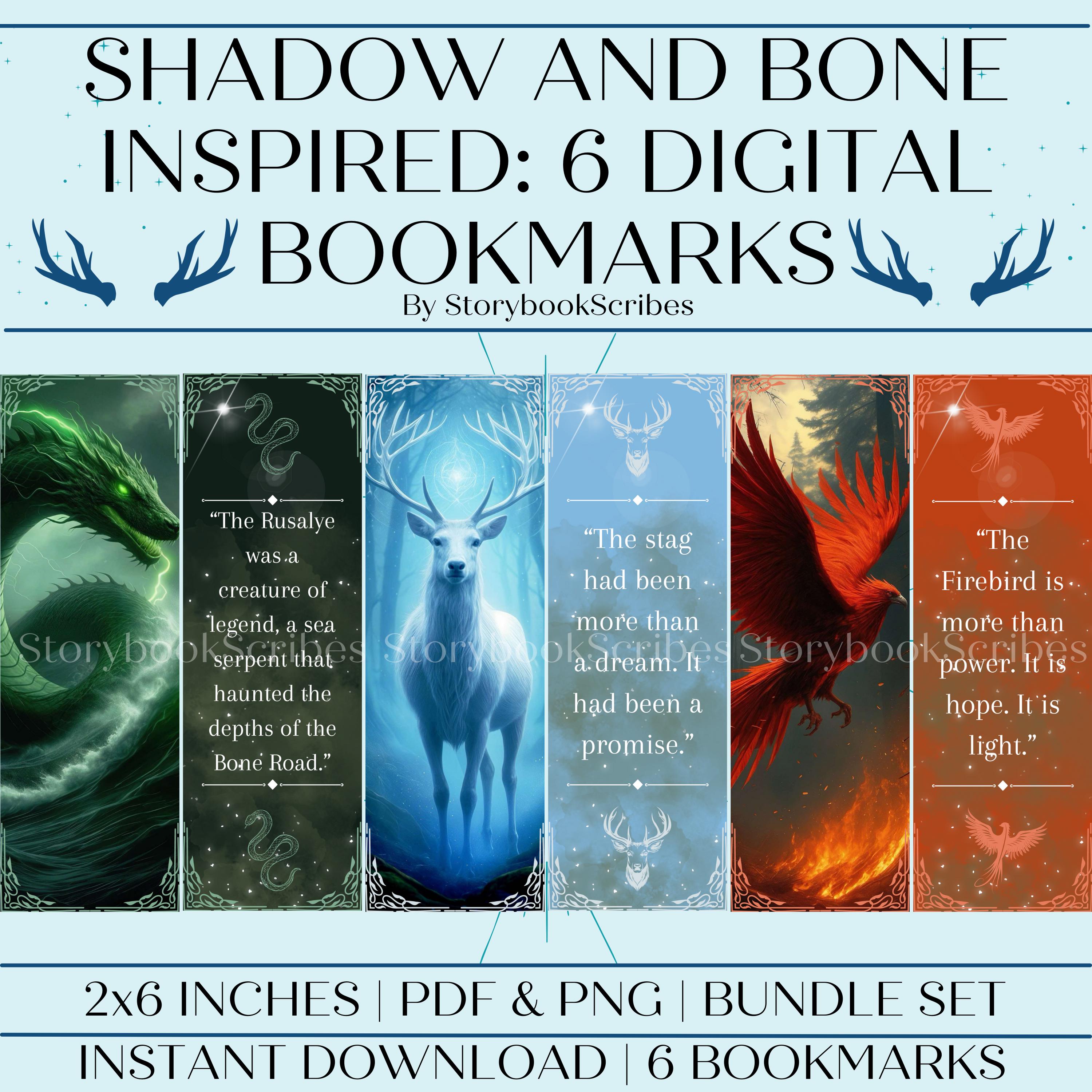 6 Shadow and Bone Inspired Printable Bookmarks Instant Download PNG PDF ...
