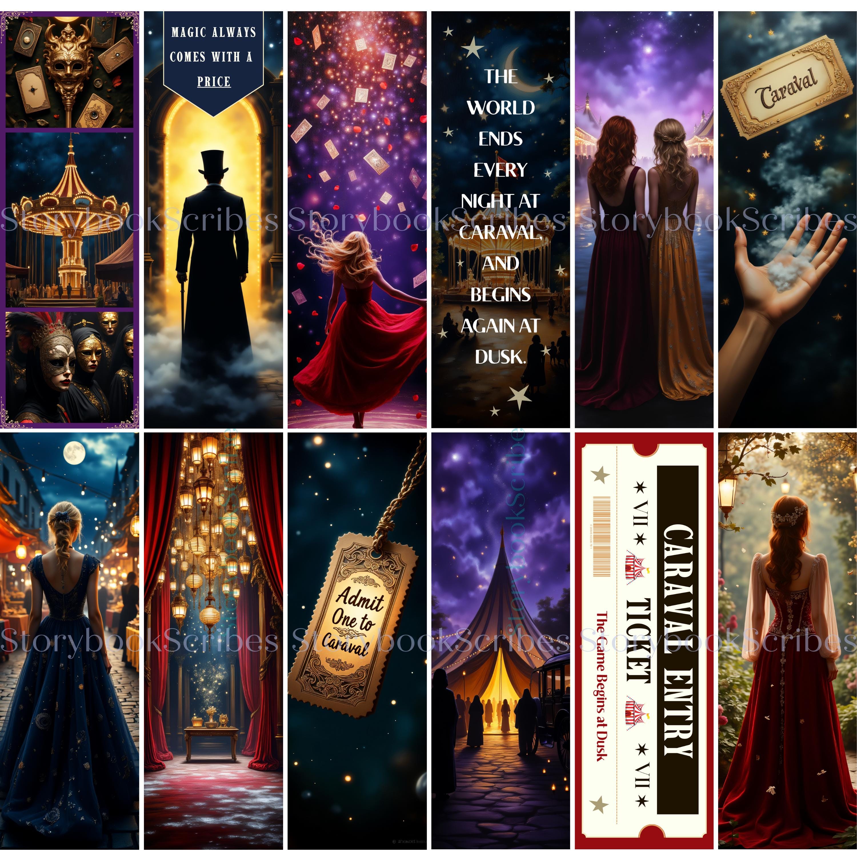 12 Caraval Chronicles Inspired Printable Bookmarks | Instant Download ...