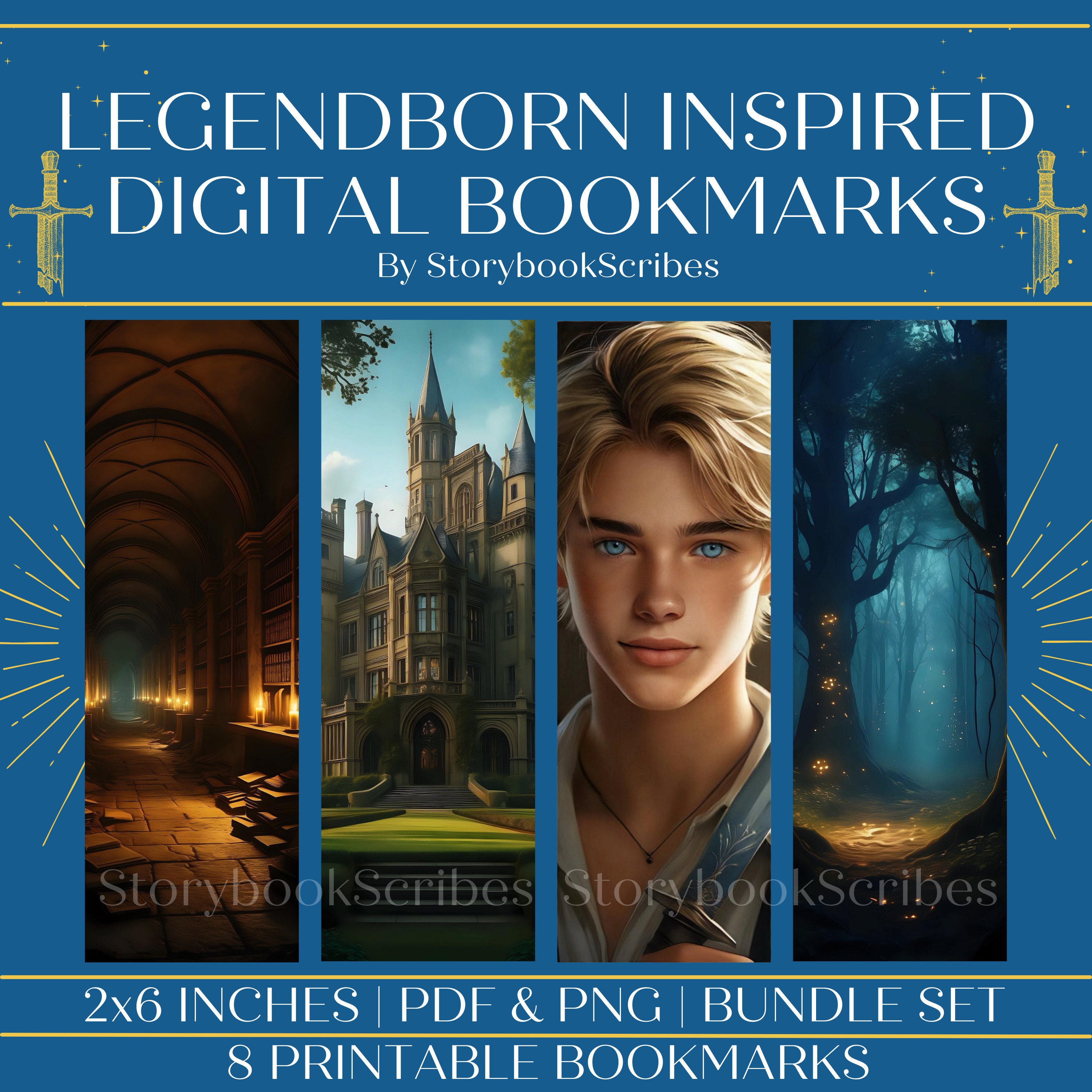 8 Legendborn Inspired Digital Bookmarks | Instant Download PNG PDF ...