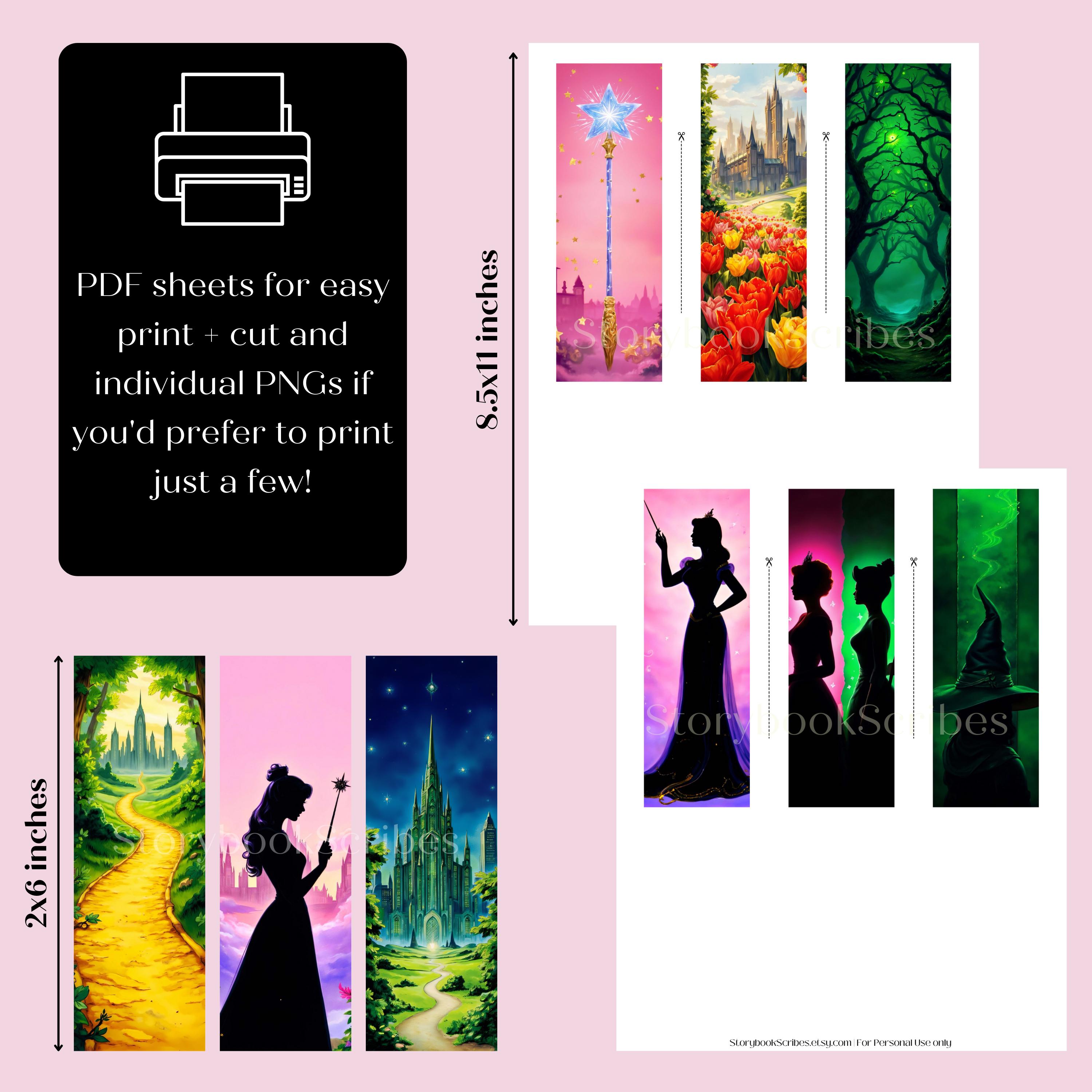 14 WICKED Inspired Printable Bookmarks | Instant Download PNG PDF ...