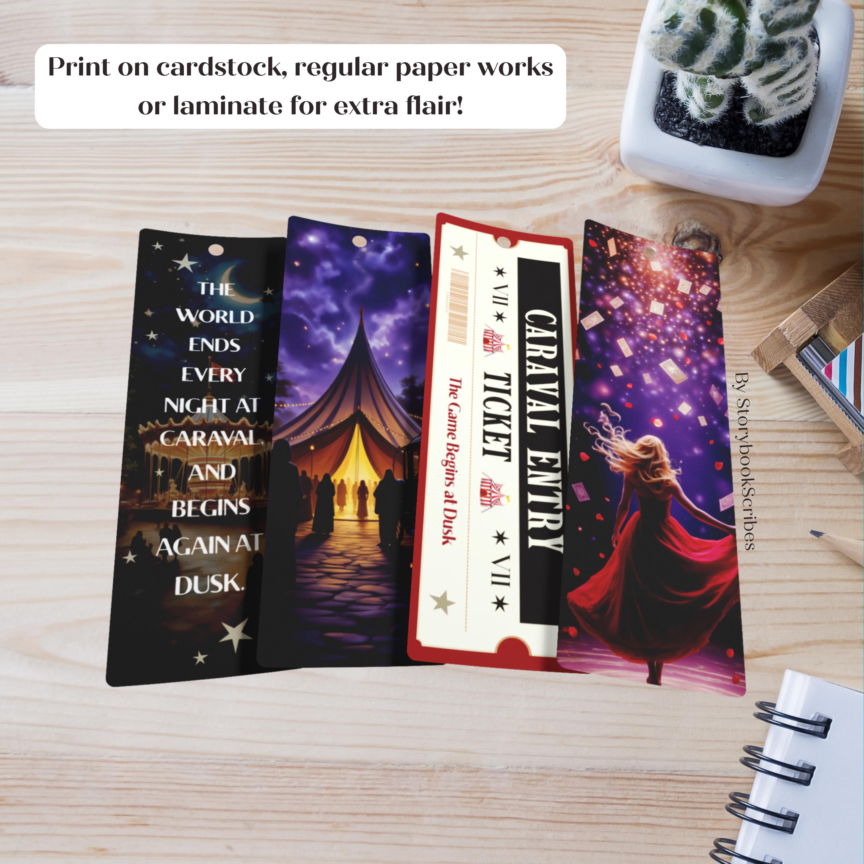 12 Caraval Chronicles Inspired Printable Bookmarks | Instant Download ...