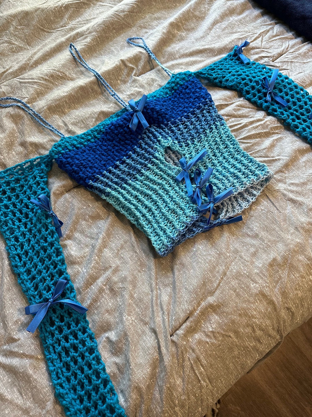 The Mermaid Crochet Top - Etsy