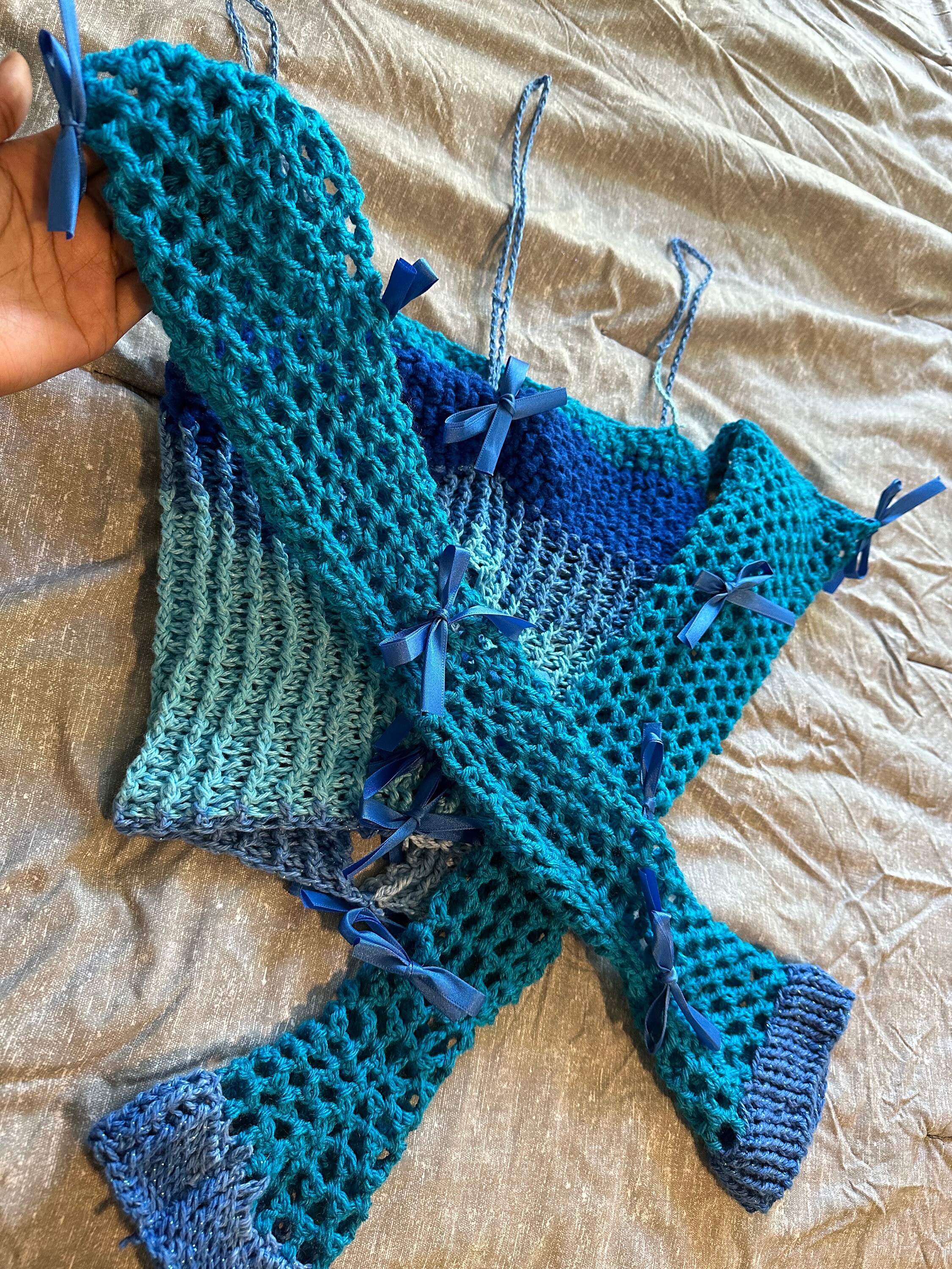 The Mermaid Crochet Top - Etsy