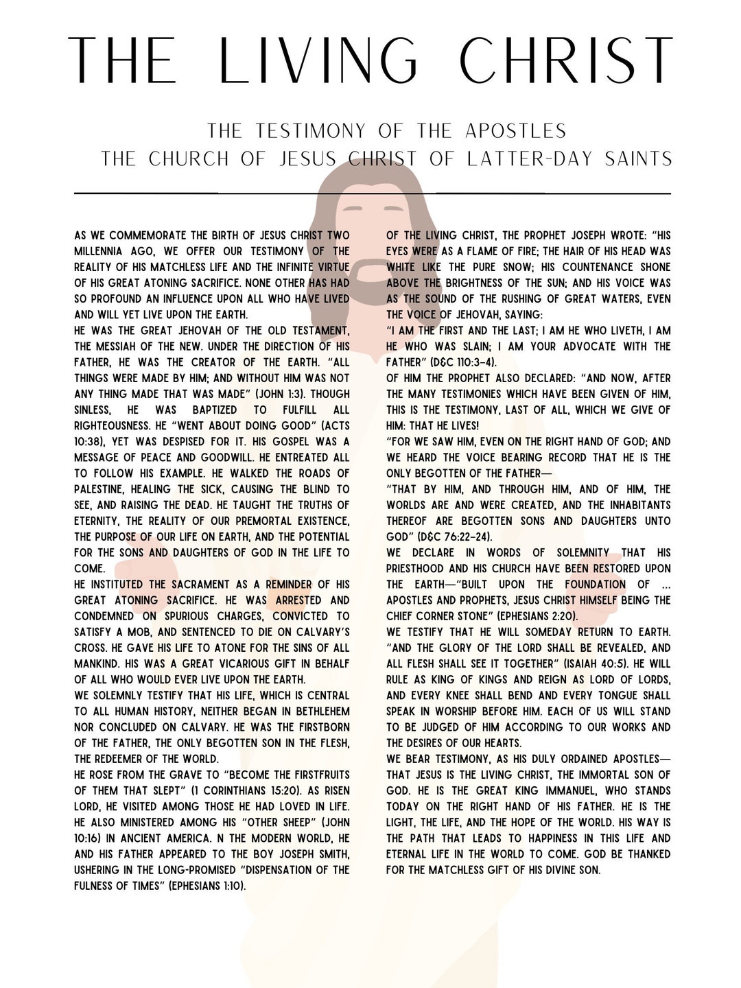 The Living Christ Digital Print - Etsy