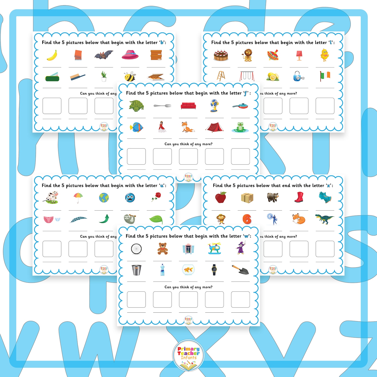 26 Phonics Worksheets Digital Download Only - Etsy