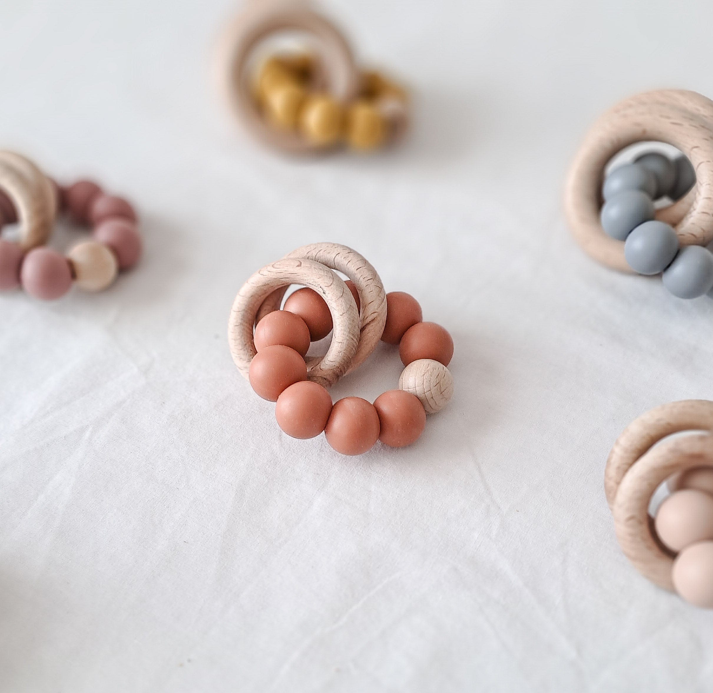 Baby Wooden Silicone Teether - Etsy Australia
