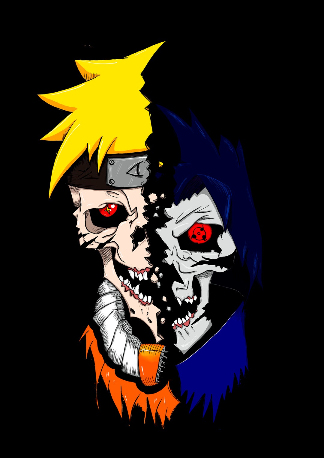 Naruto and Sasuke - Etsy