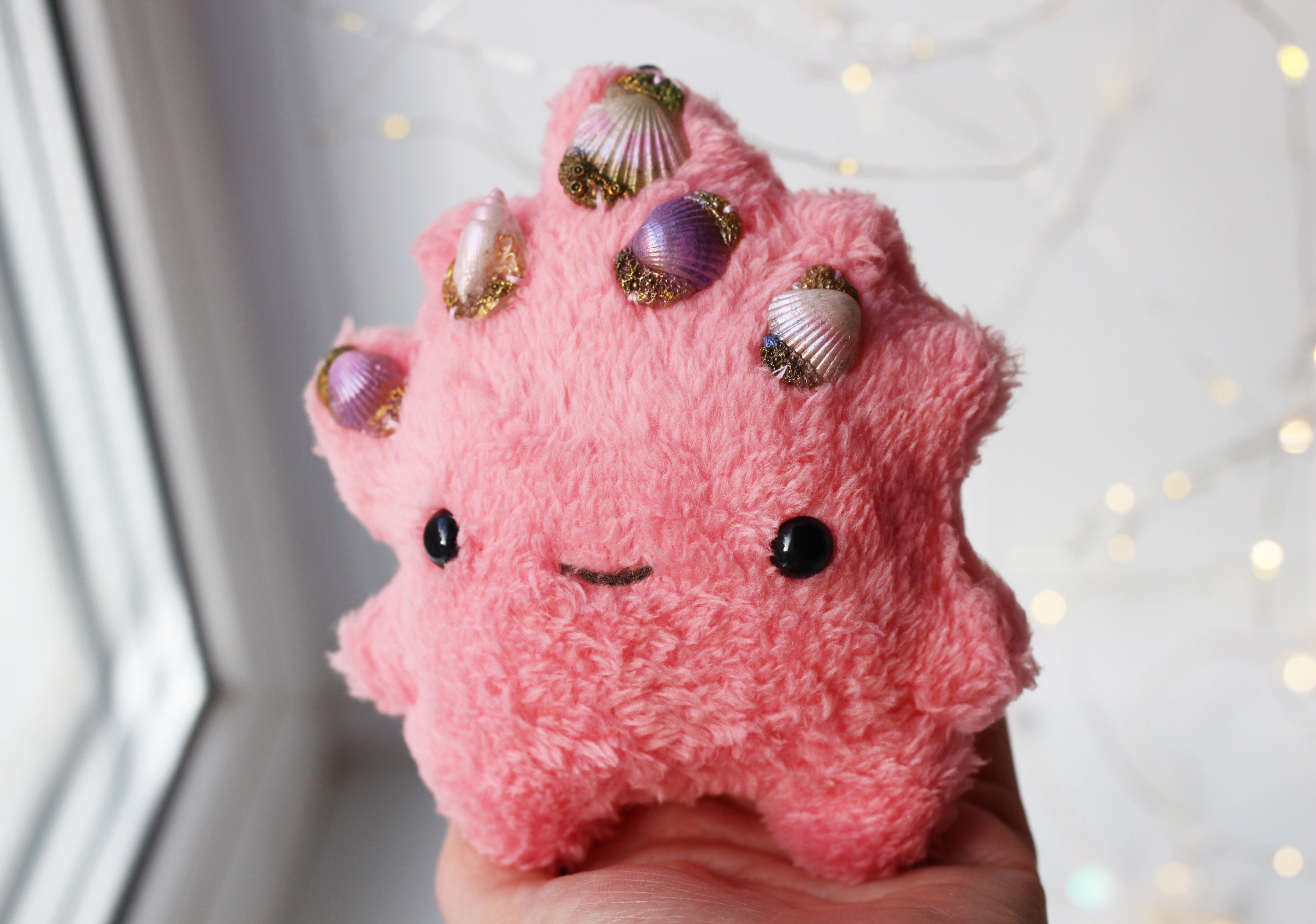 Plush Cute Toy Fantasy Creature Coral With Shells Little - Etsy