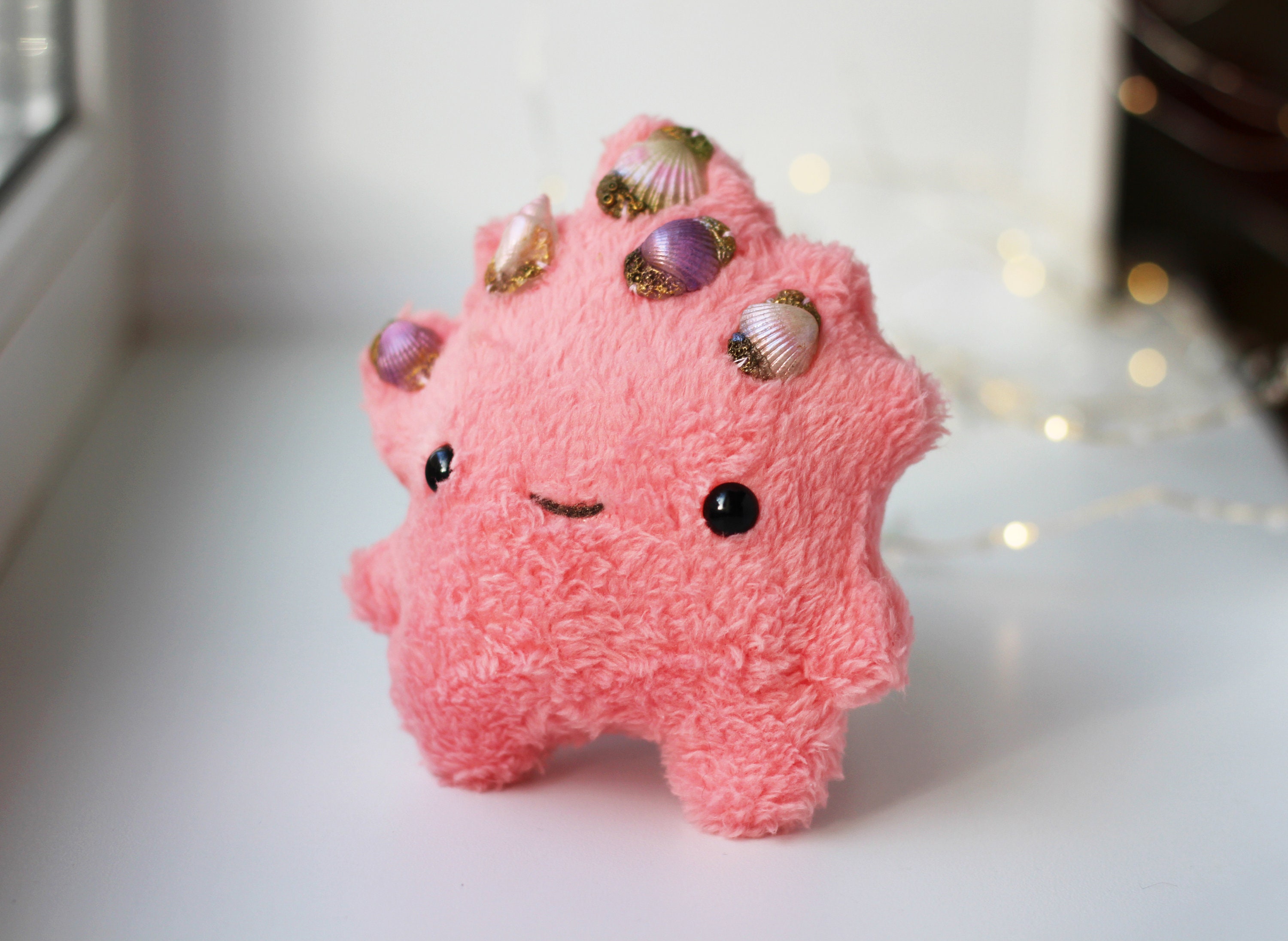 Plush Cute Toy Fantasy Creature Coral With Shells Little - Etsy