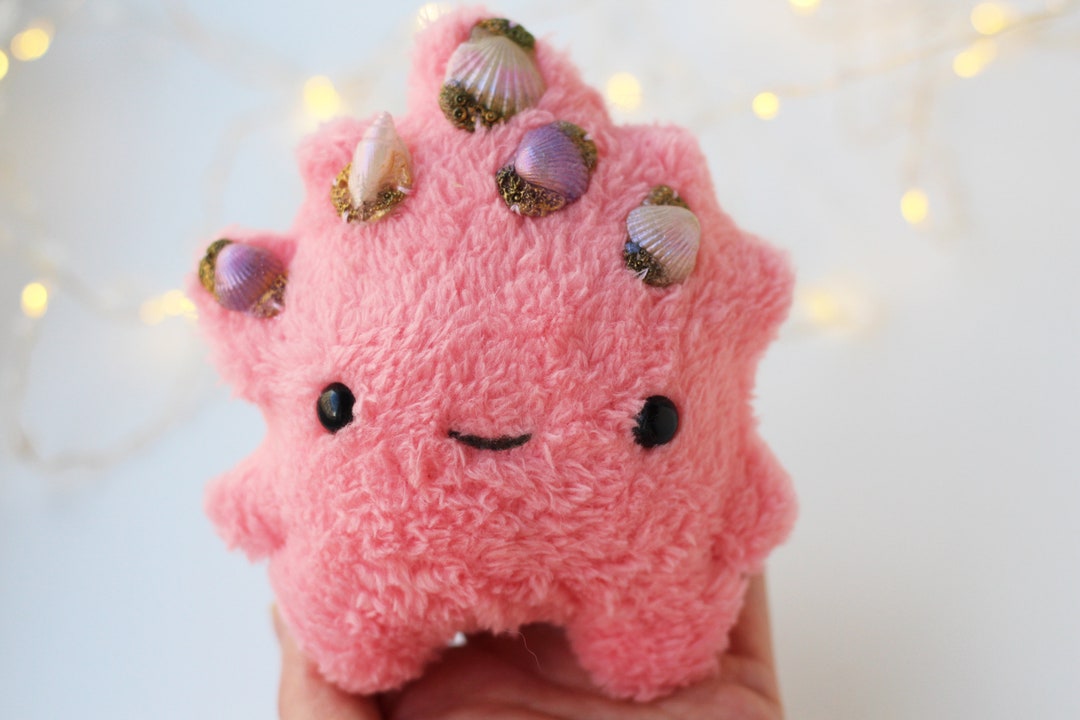 Plush Cute Toy Fantasy Creature Coral With Shells , Little Fluffy Doll ...