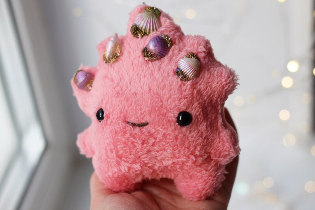 Plush Cute Toy Fantasy Creature Coral With Shells Little - Etsy