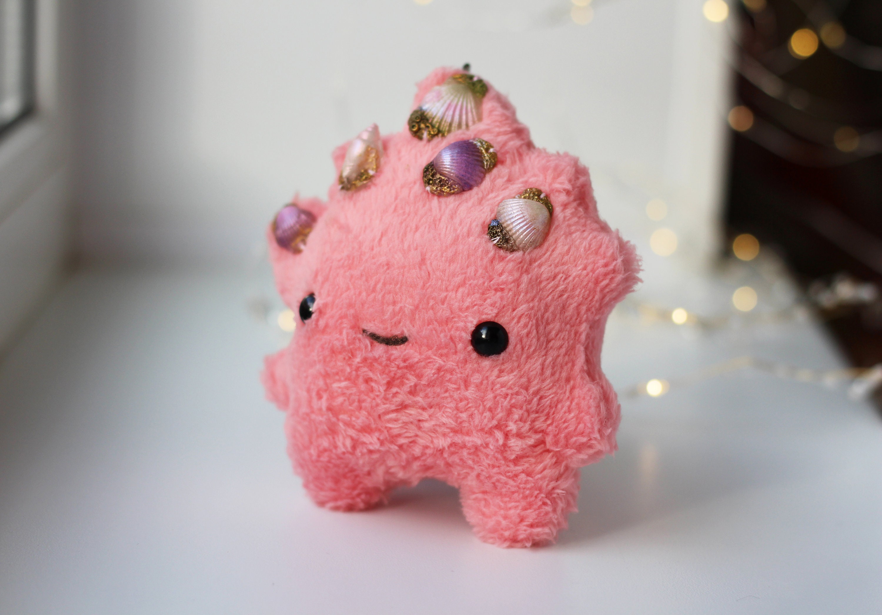 Plush Cute Toy Fantasy Creature Coral With Shells Little - Etsy