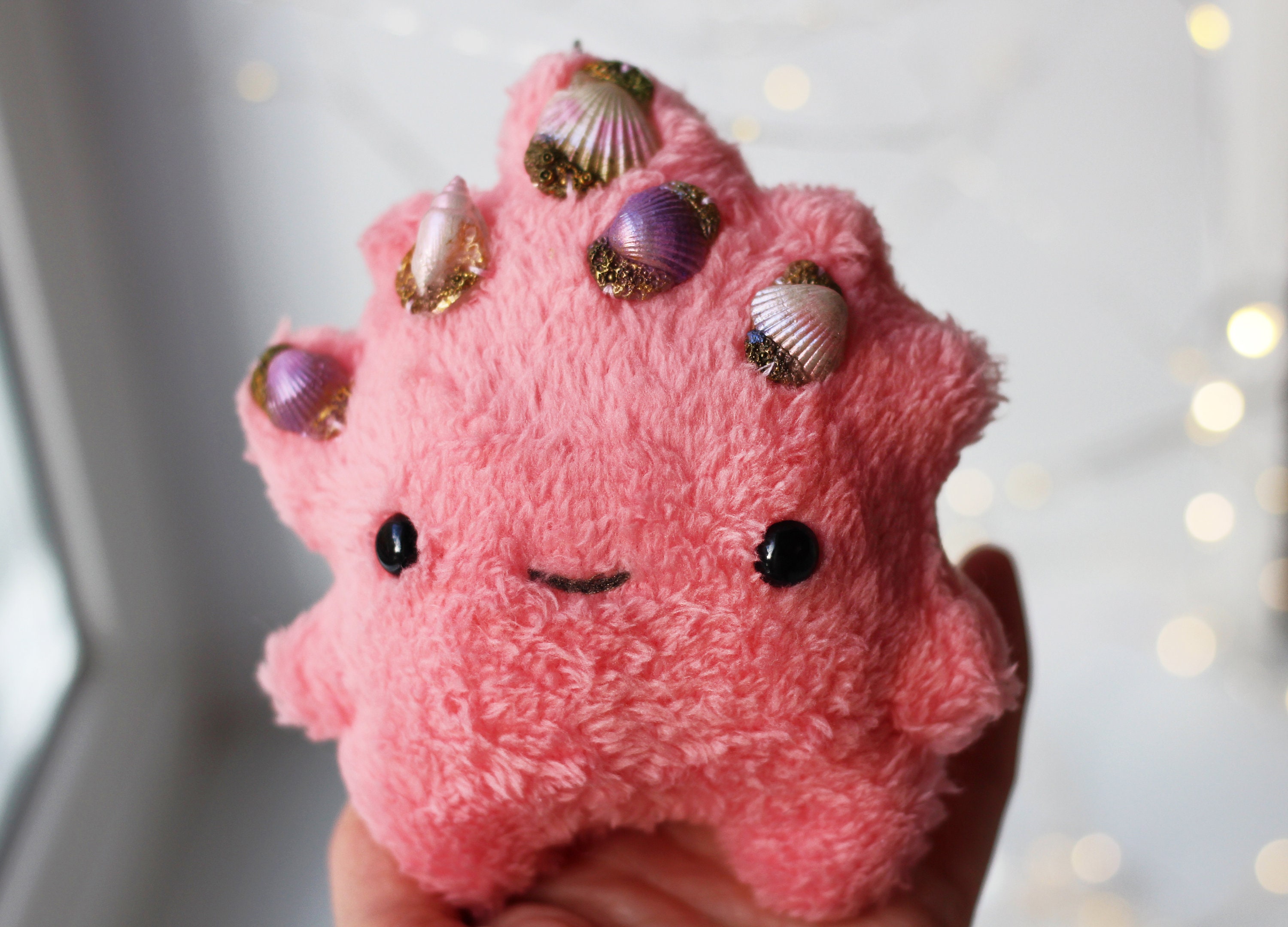 Plush Cute Toy Fantasy Creature Coral With Shells Little - Etsy
