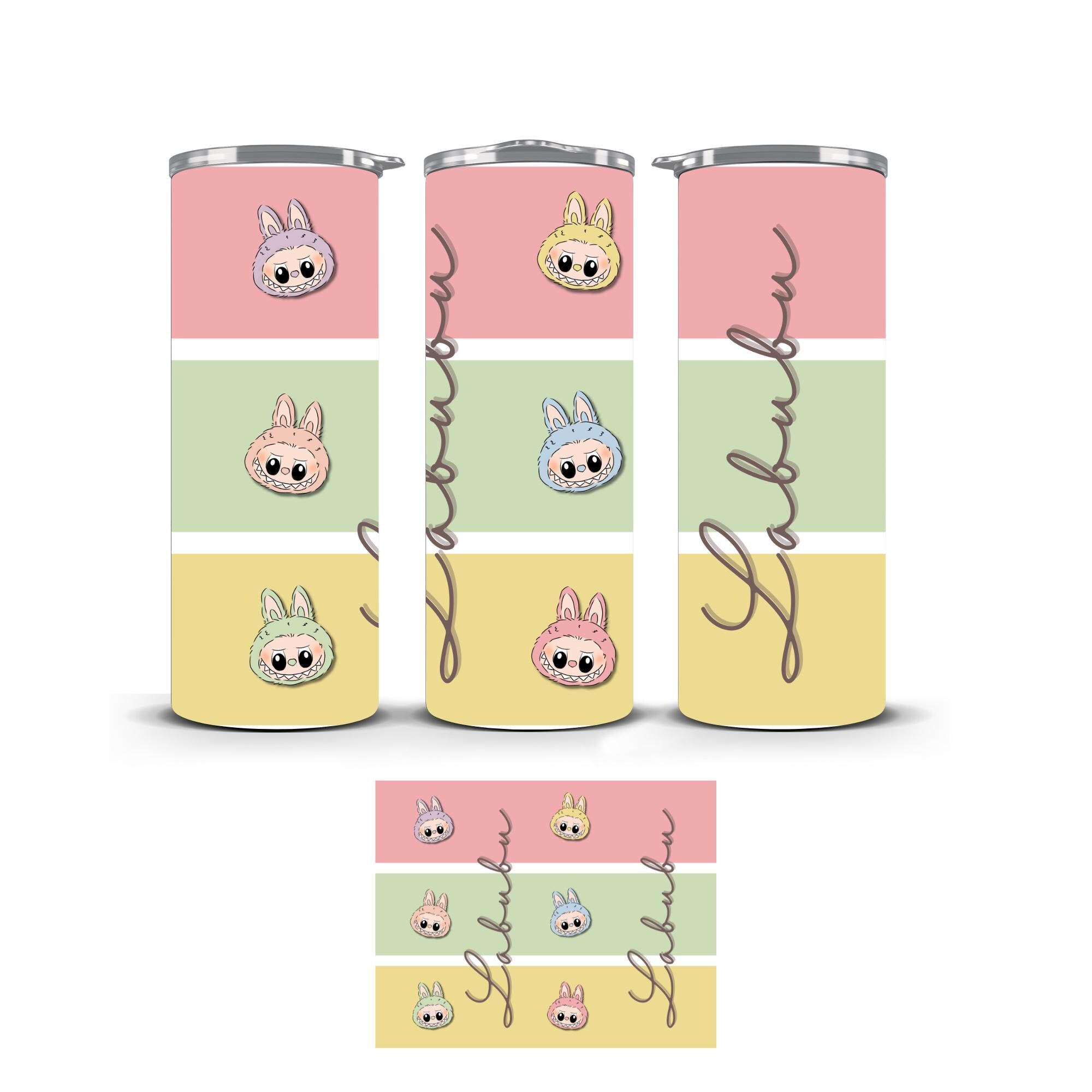 Plantilla Labubu para vaso recto de 20 oz - Etsy México