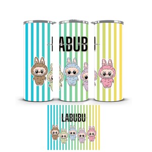 Plantilla Labubu para vaso recto de 20 oz - Etsy México